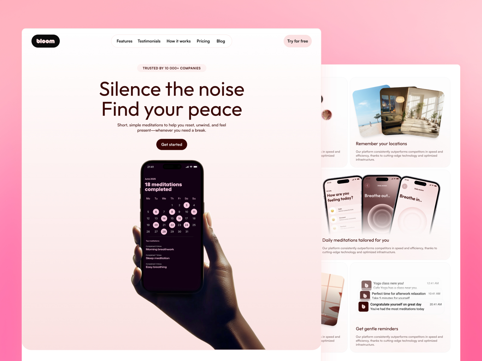 Bloom: Free Business Website Template by Toni Järvinen — Framer Marketplace