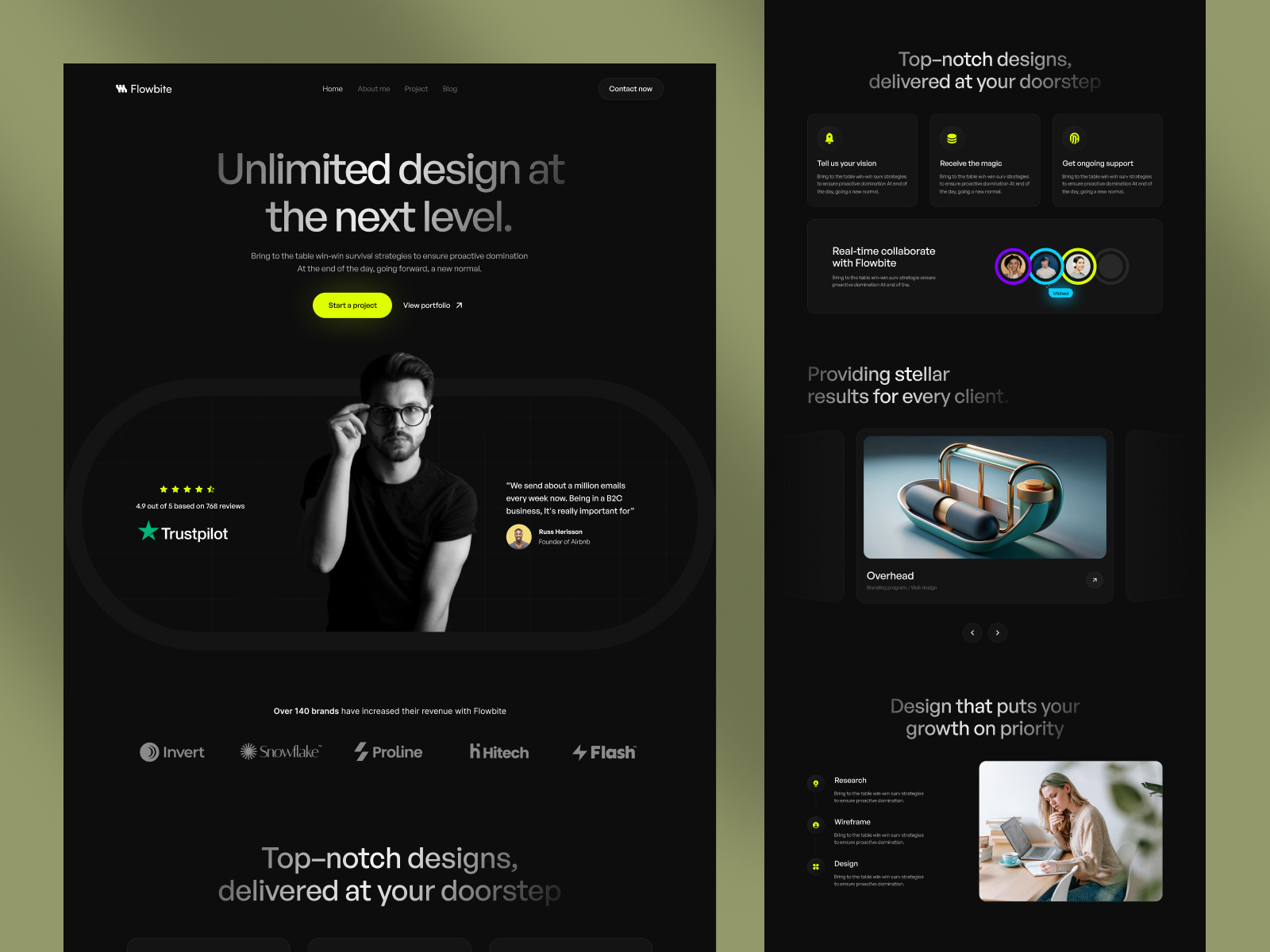 Flowbite: Free Personal Website Template by Themeflow — Framer Marketplace