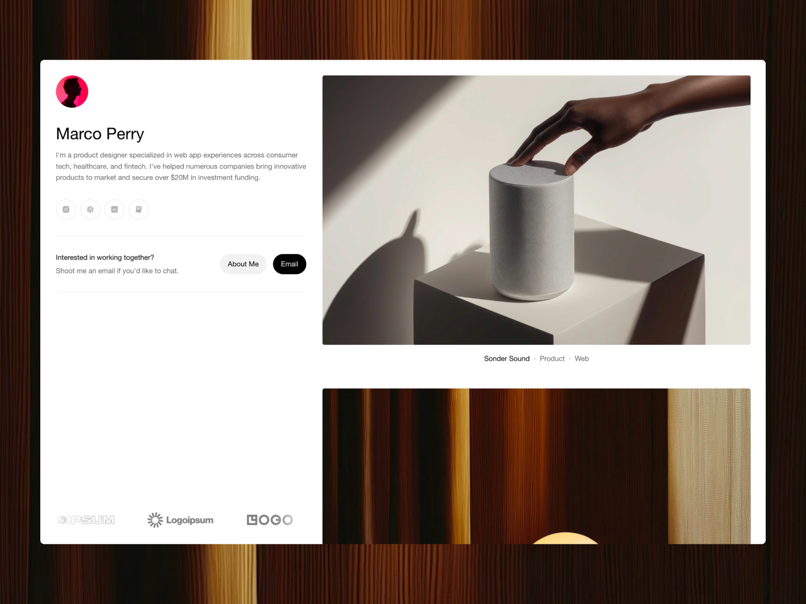 Luno: Free Portfolio Website Template by Kevin Bhagat — Framer Marketplace