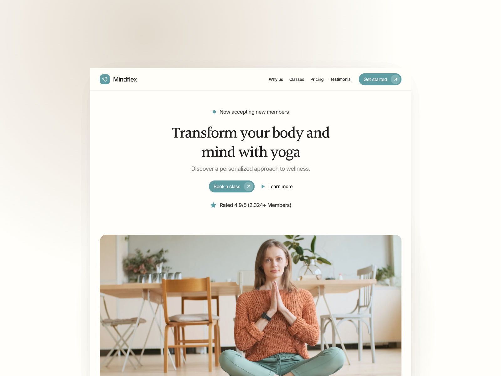 Mindflex: Free Health Website Template by Muzamal Hussain — Framer Marketplace