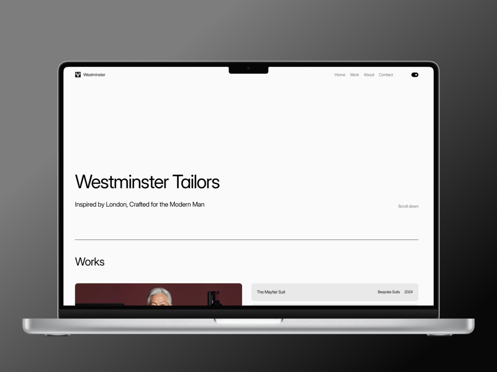 Westminster: Free Portfolio Website Template by Sulaimon Kareem ...