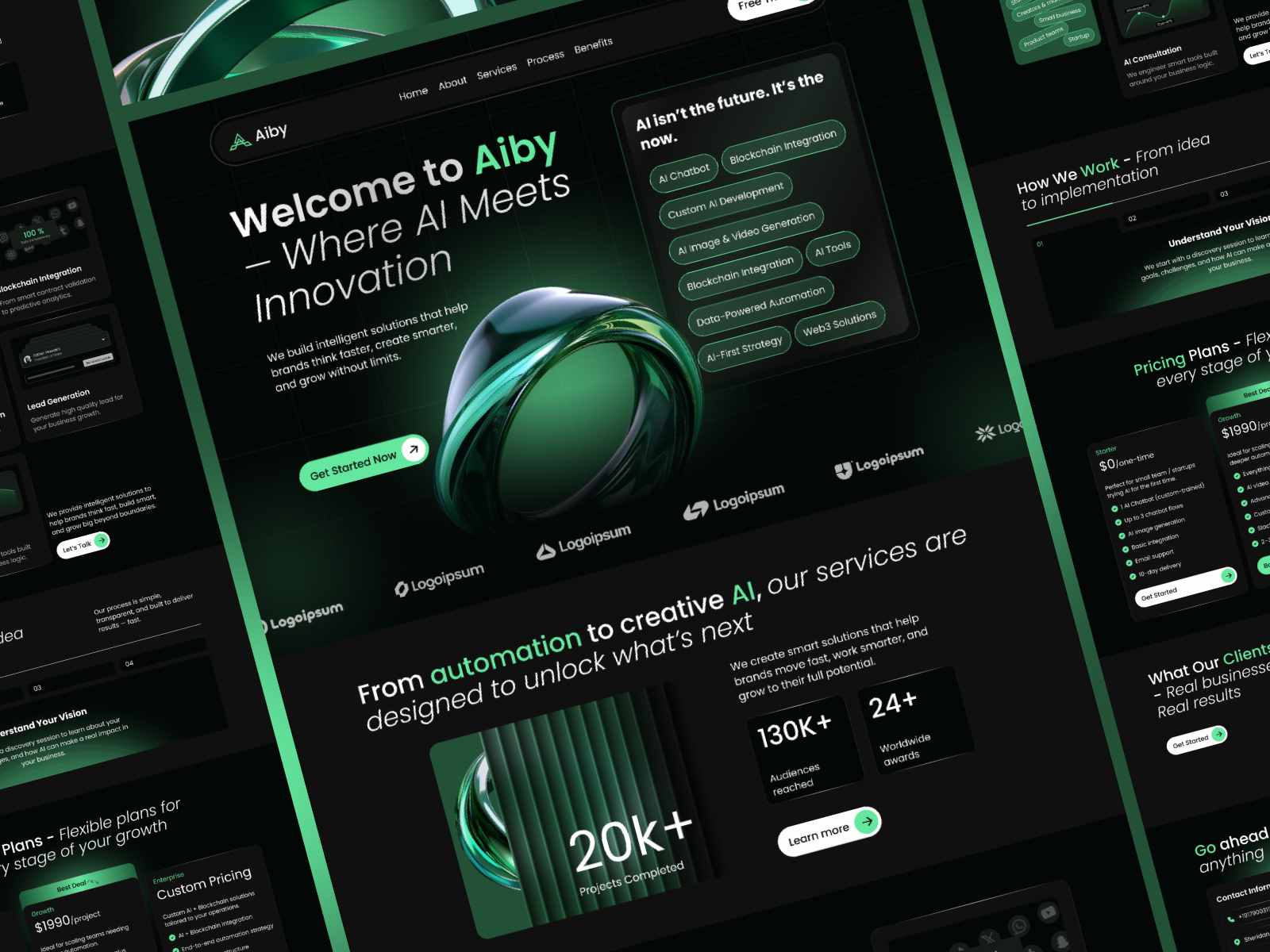 Aiby: Responsive Agency Website Template by Grooic LLC — Framer Marketplace