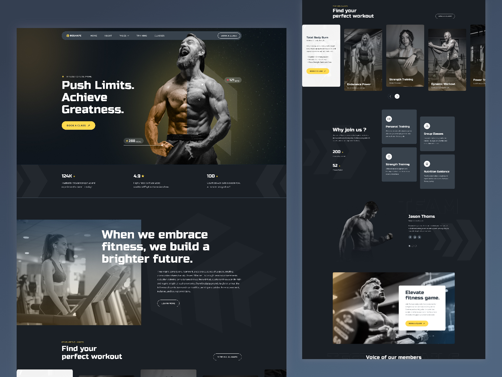Reshape: Responsive Nutrition Website Template by Framerify — Framer Marketplace