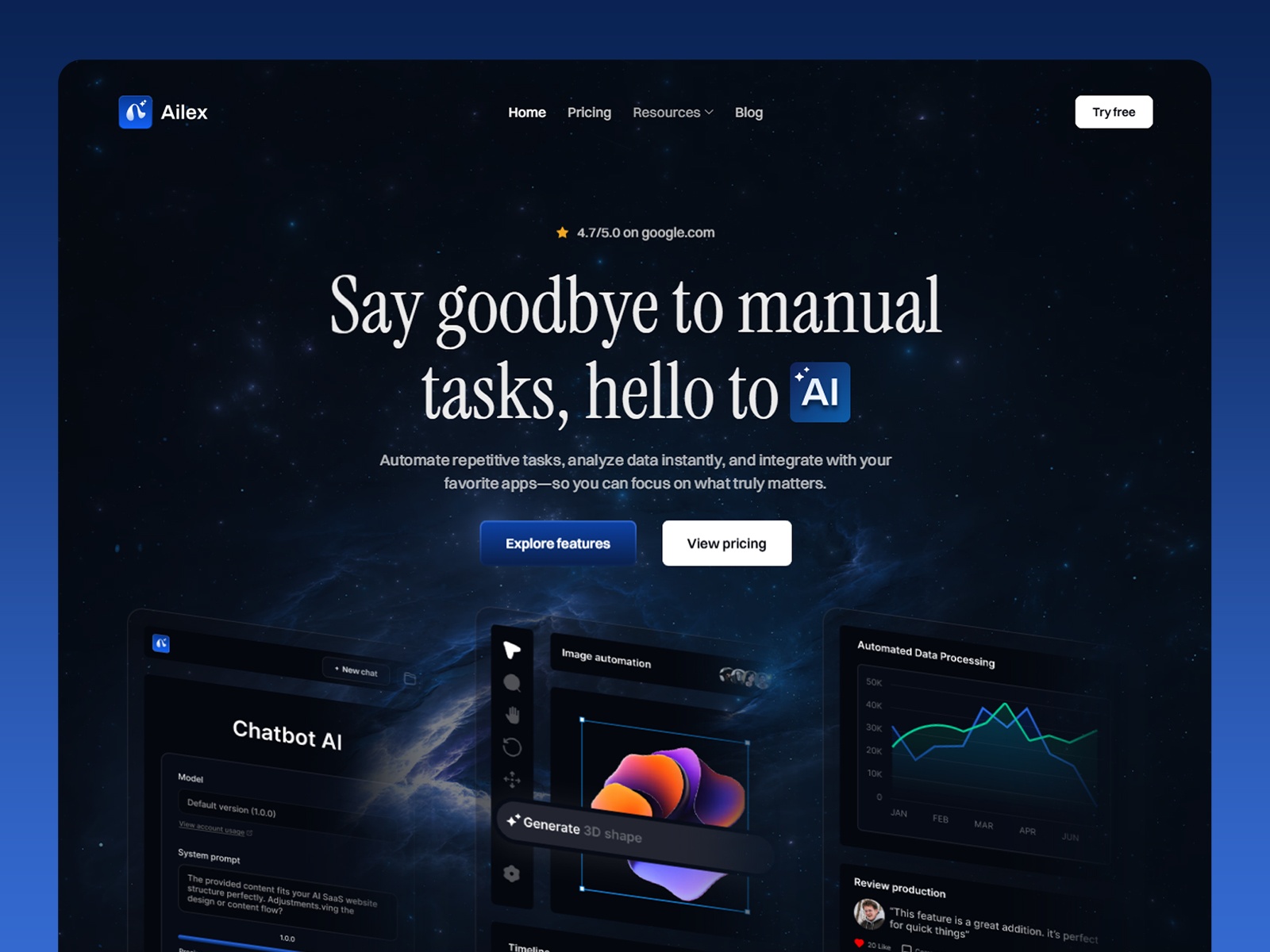 Ailex: Free Startup Website Template by Salim from Webestica — Framer ...