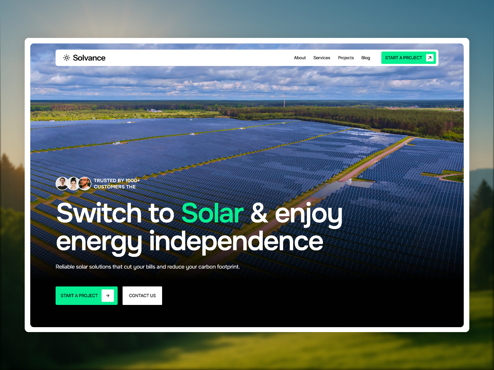 Solvance: Responsive Environmental Website Template by Omakase — Framer Marketplace