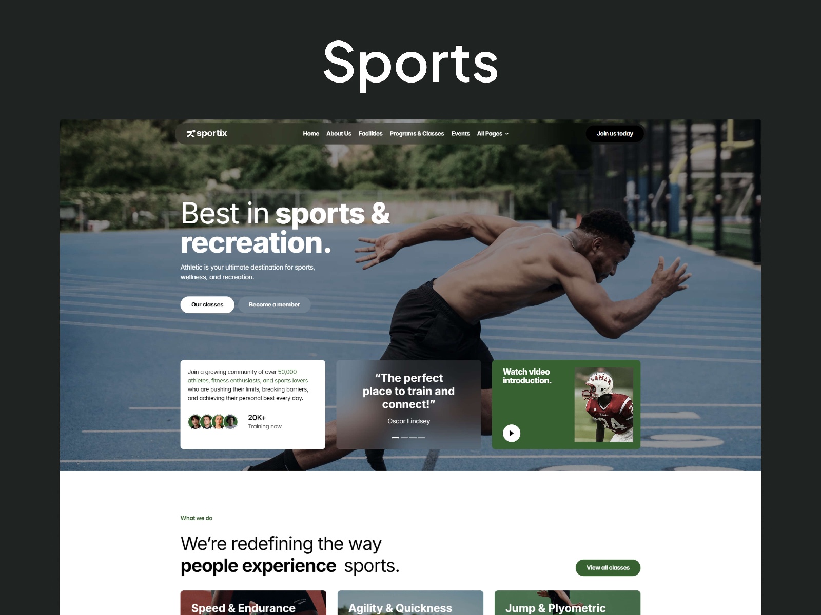 Sportix: Responsive Entertainment Website Template by fourtwelve ...