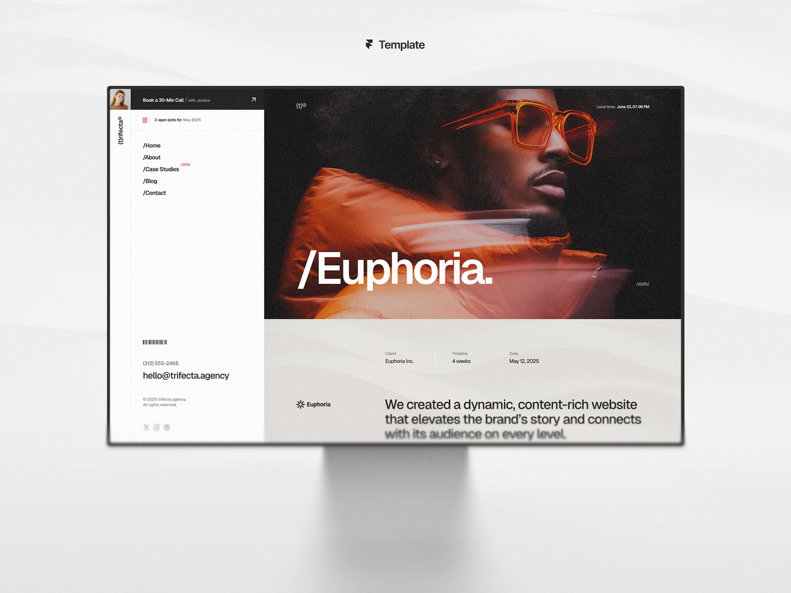 Trifecta: Responsive Portfolio Website Template by Anatolii Dmitrienko — Framer Marketplace