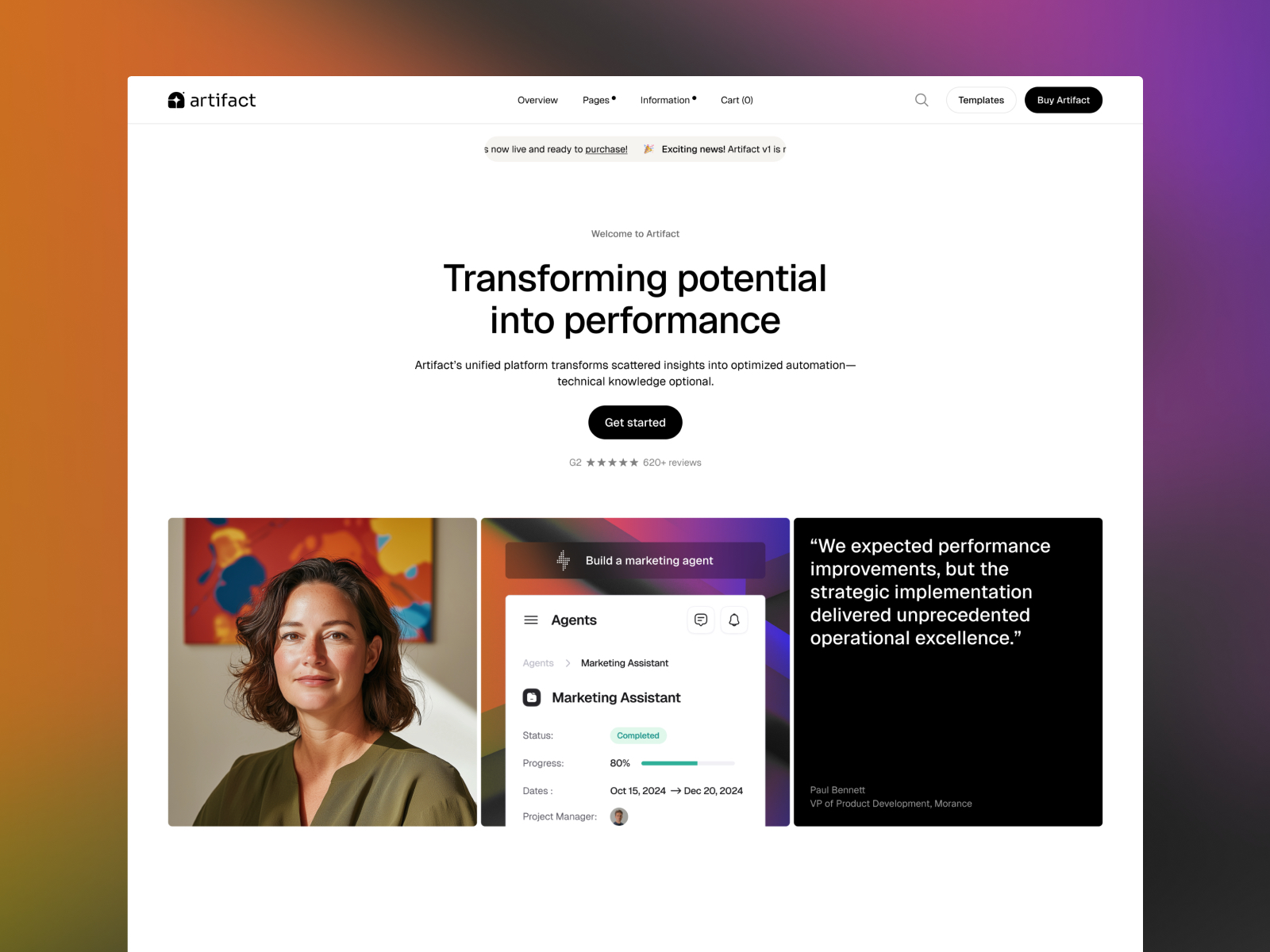 Artifactor: Responsive SaaS Website Template by Craig Garner — Framer ...