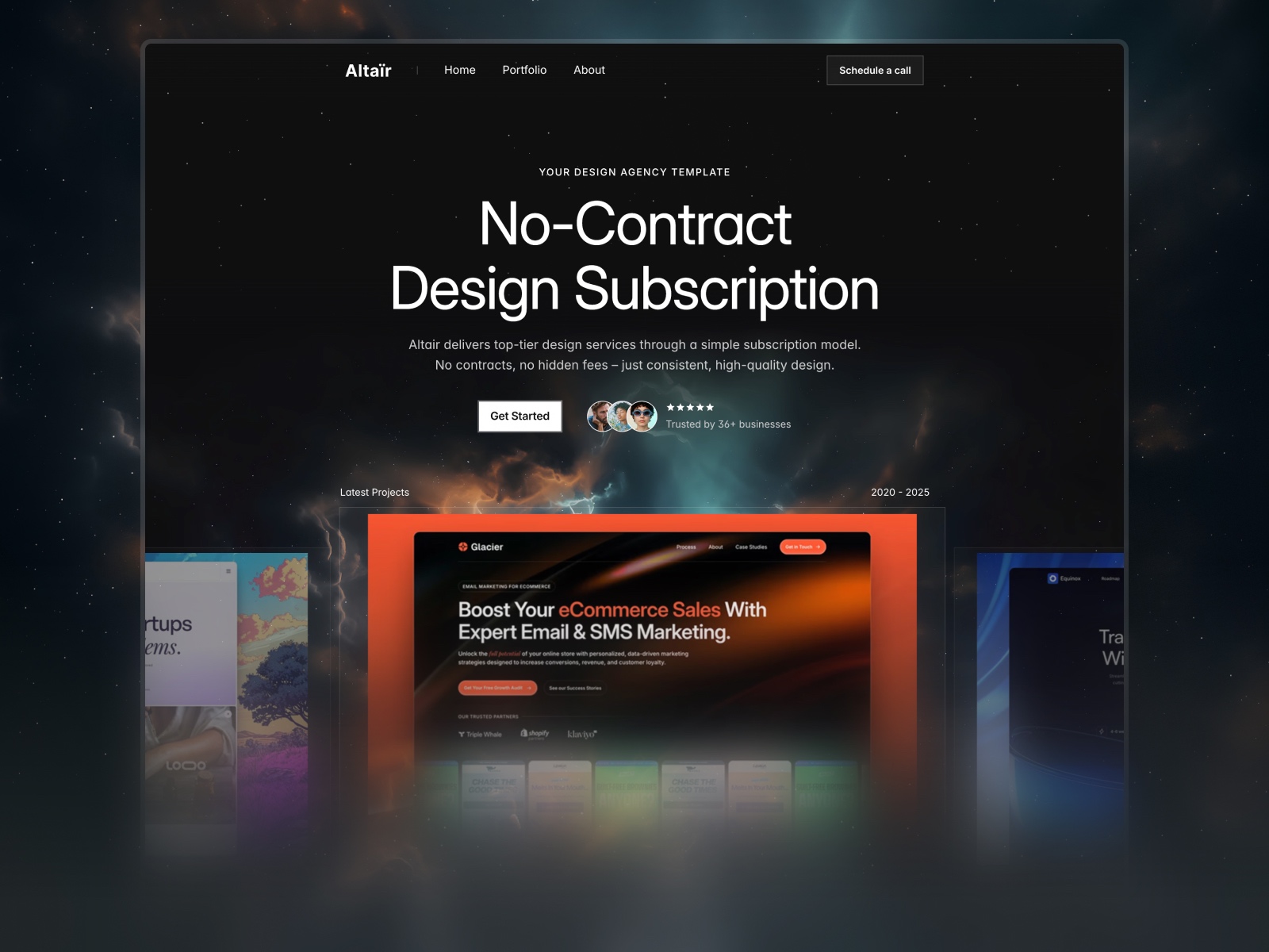 Altair: Free Portfolio Website Template by Wize — Framer Marketplace