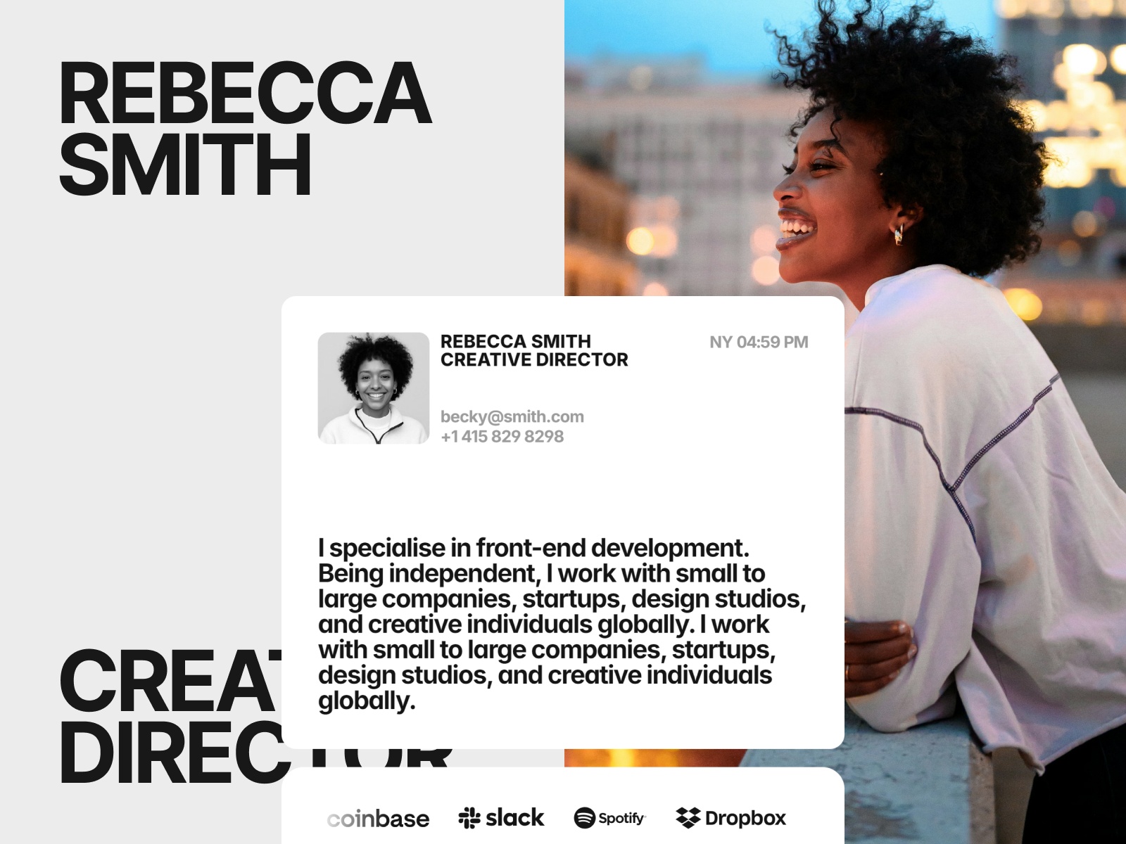 Creative CV: Responsive Personal Website Template by XPLAI — Framer ...