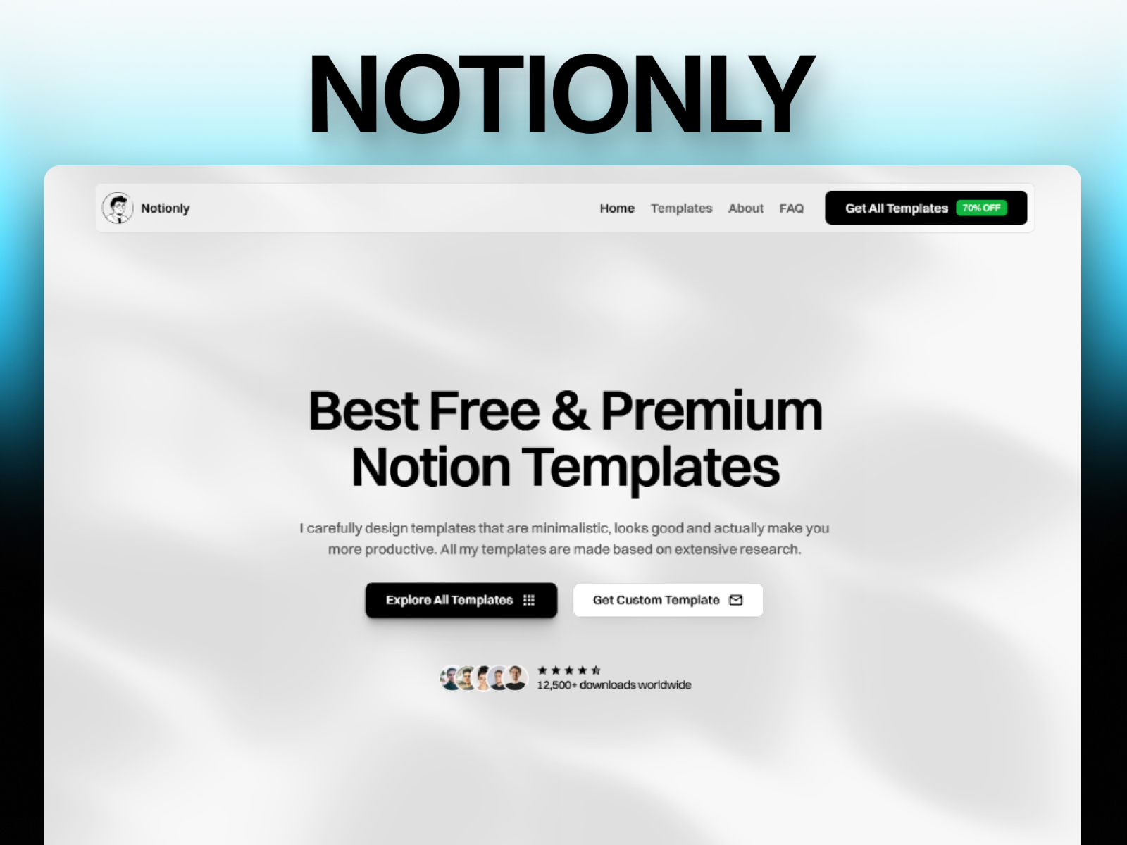 Notionly: Free Landing Page Website Template by Zayd Junaid — Framer Marketplace