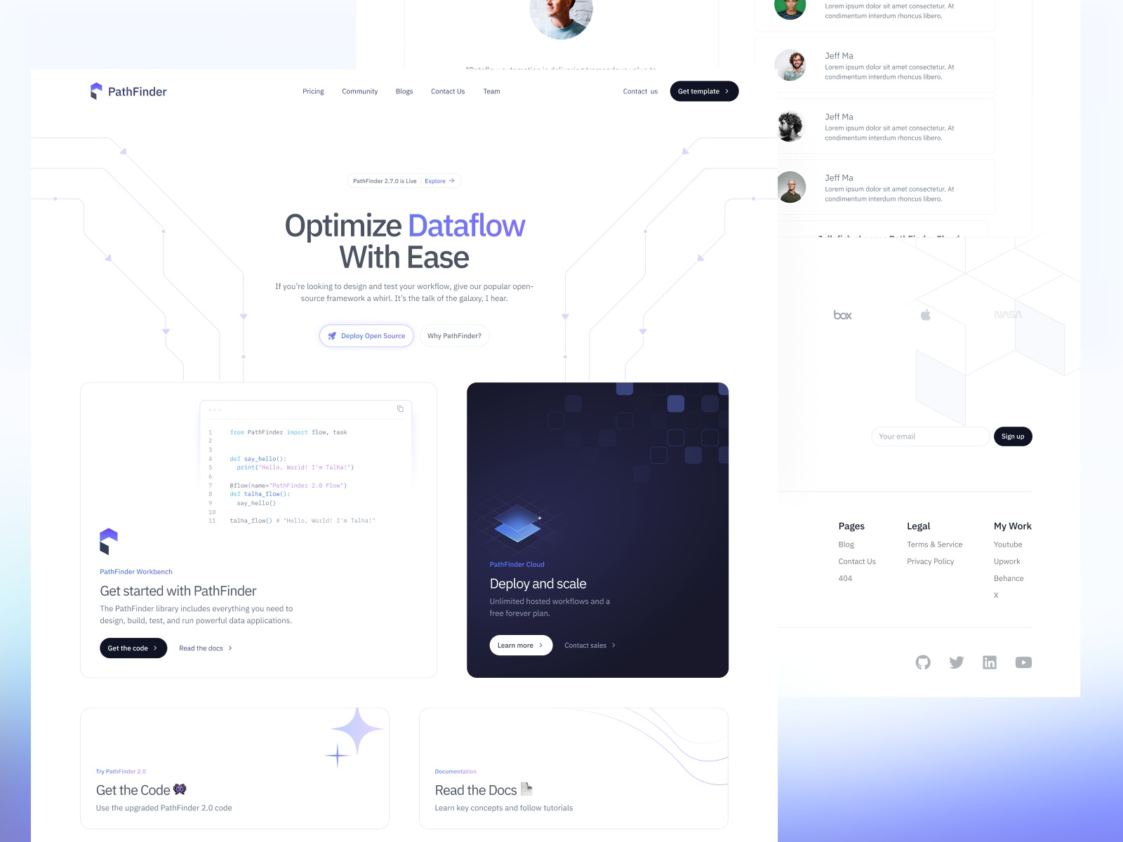 PathFinder: Free SaaS Website Template by Asaad Mahmood — Framer ...