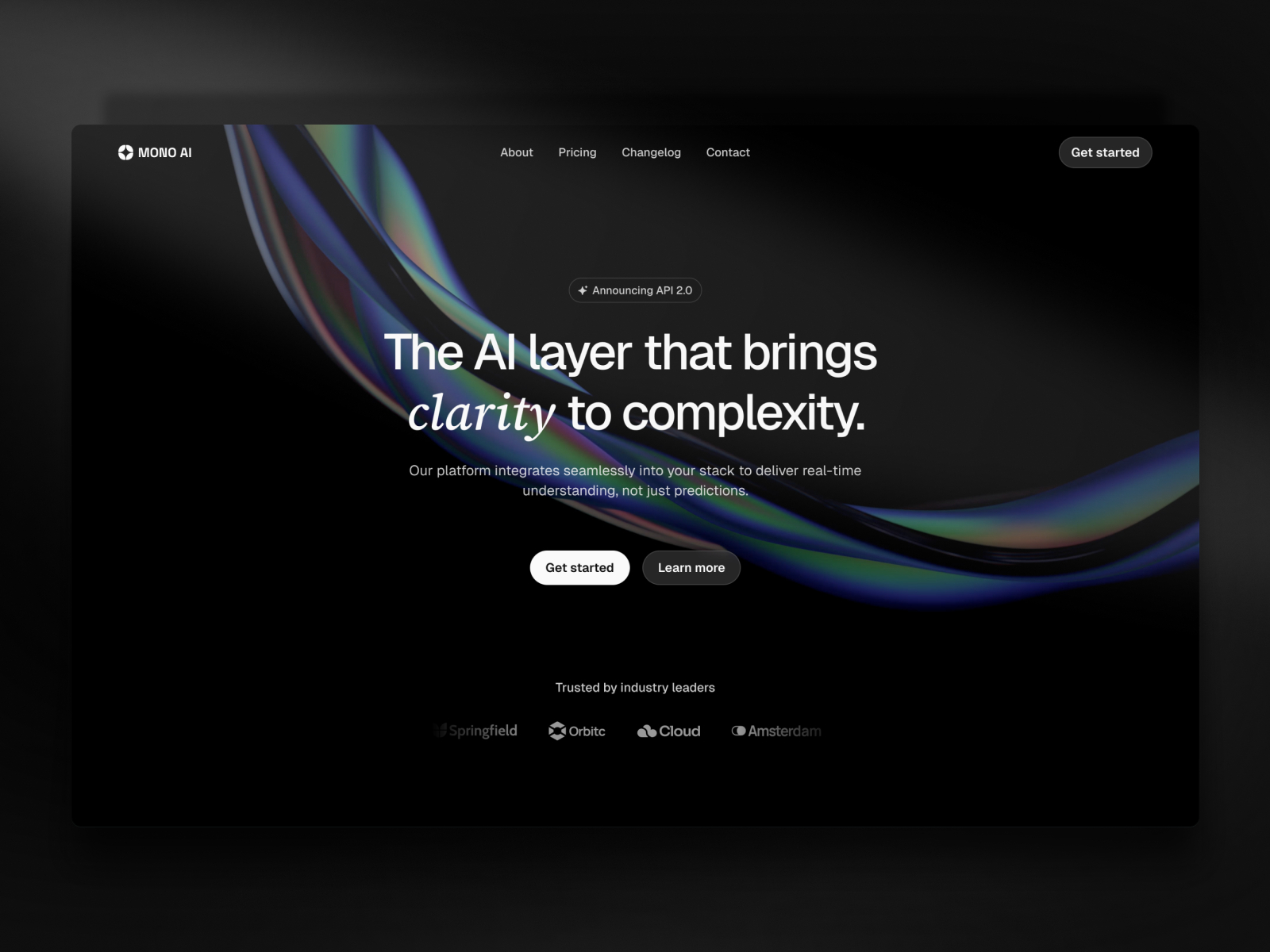 MONO AI: Responsive SaaS Website Template by Dream Studio — Framer Marketplace