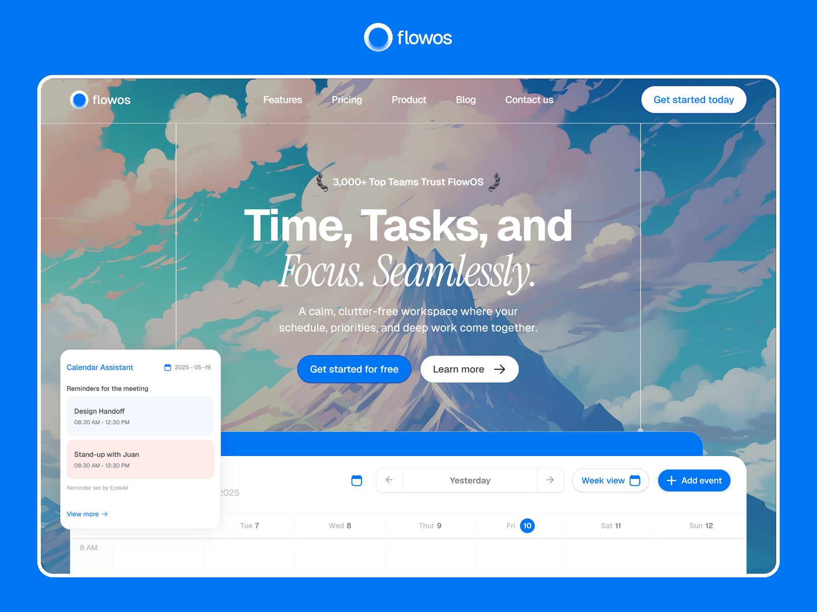 FlowOS: Responsive SaaS Website Template by David Alex — Framer Marketplace