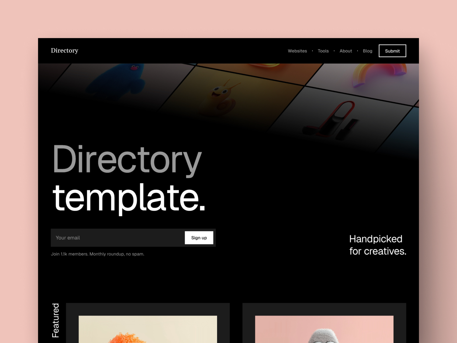 Directory: Free Documentation Website Template by Marc Kuiper — Framer ...