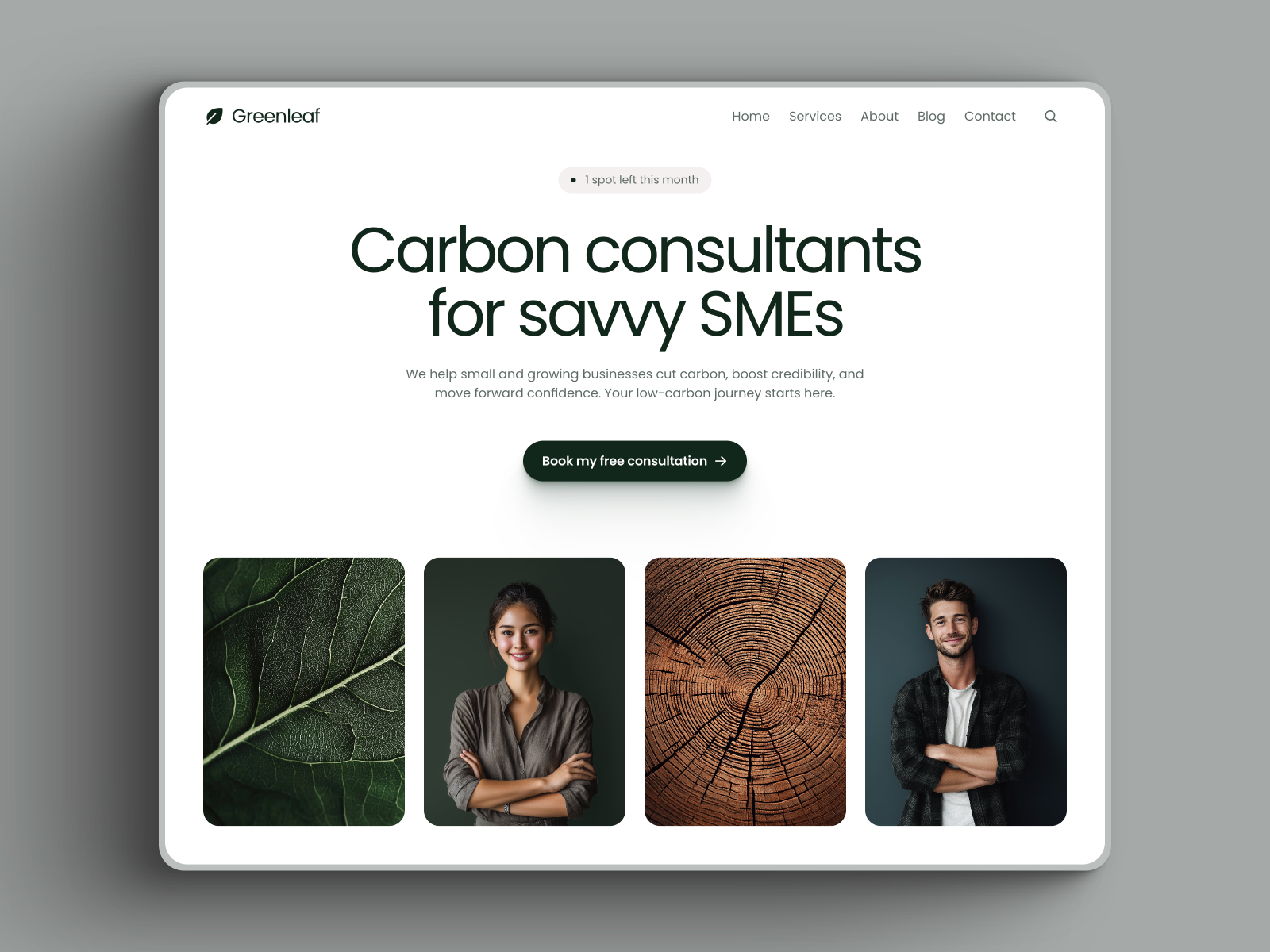 Greenleaf: Free Environmental Website Template by James Hicks — Framer ...
