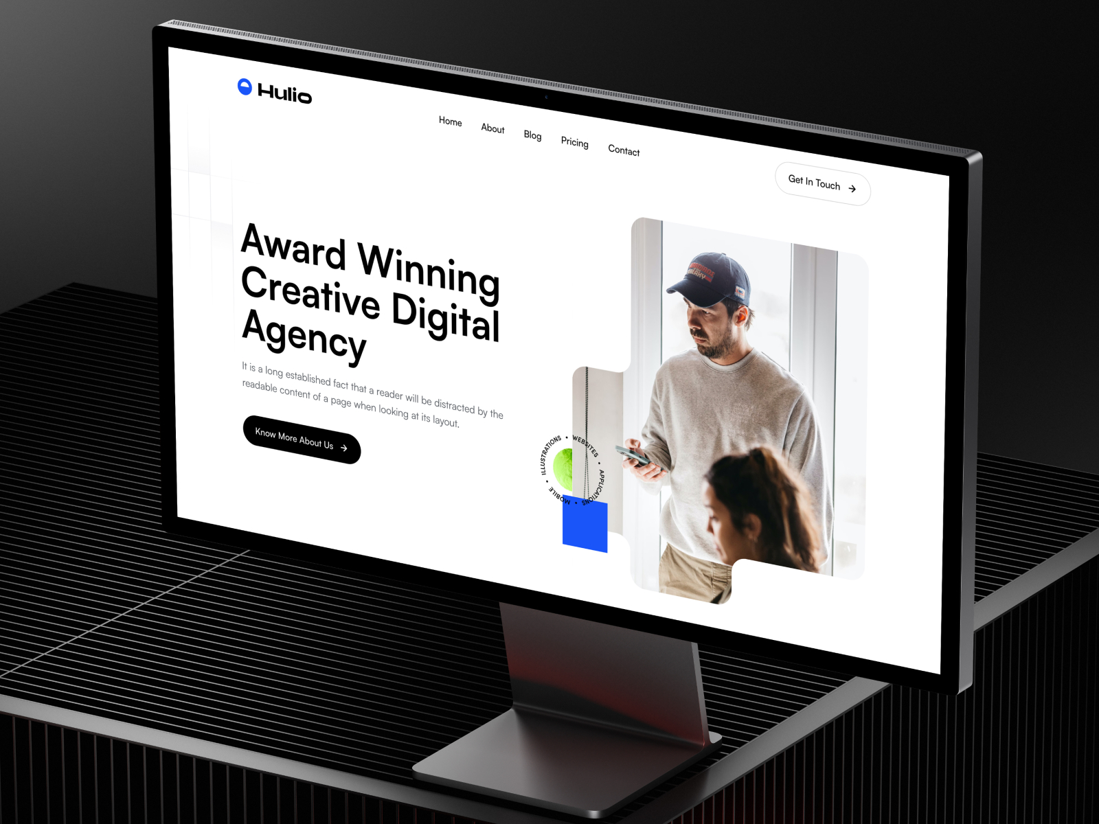 Hulio: Free Agency Website Template by Naimur Rahman — Framer Marketplace
