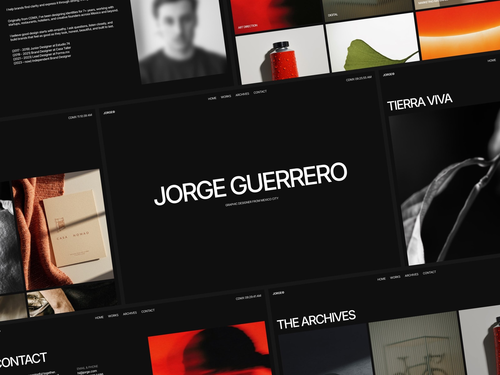 JORGE: Free Portfolio Website Template by Ludovic Losco — Framer Marketplace