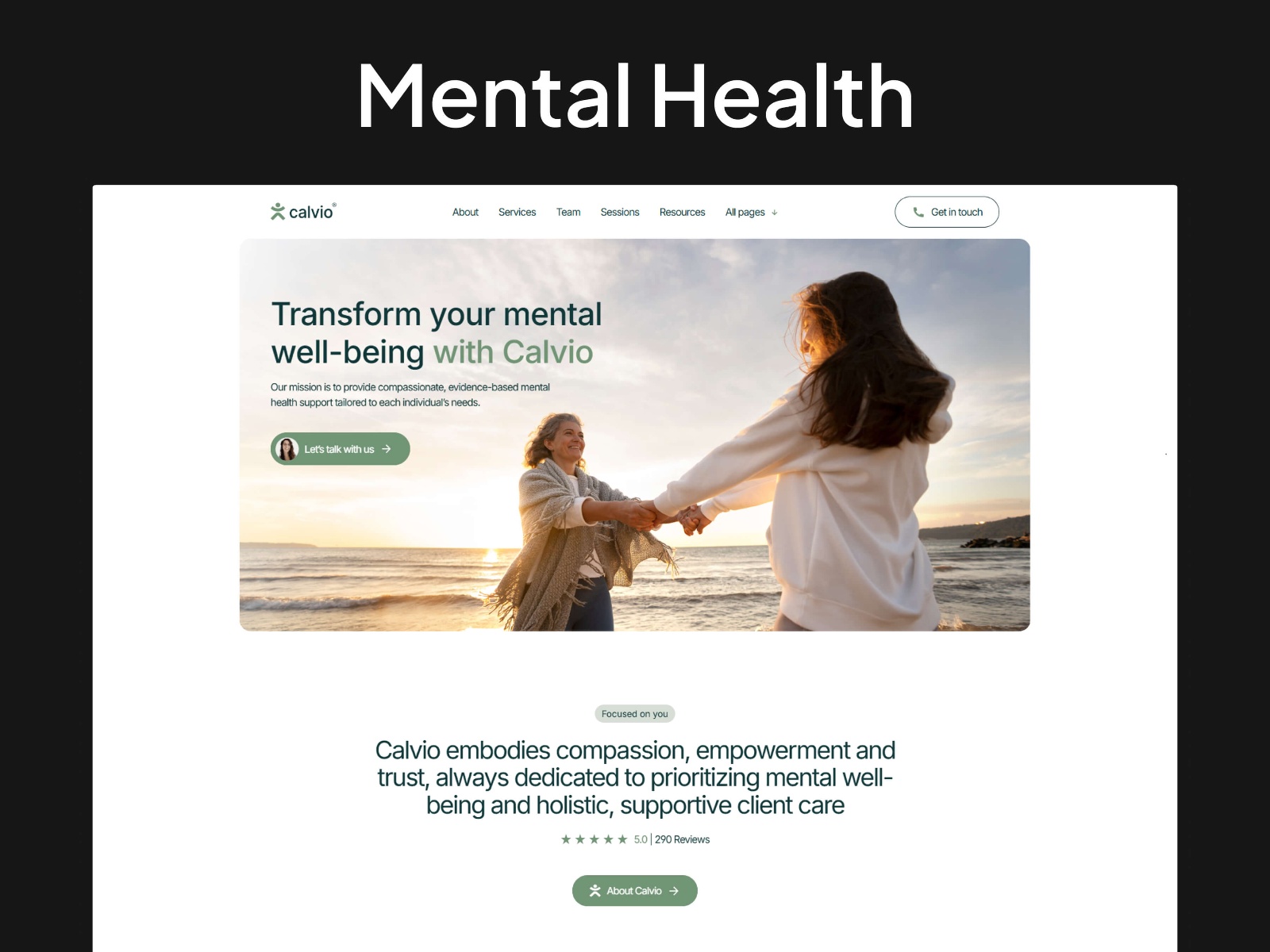 Calvio: Responsive Coaching Website Template by fourtwelve — Framer ...