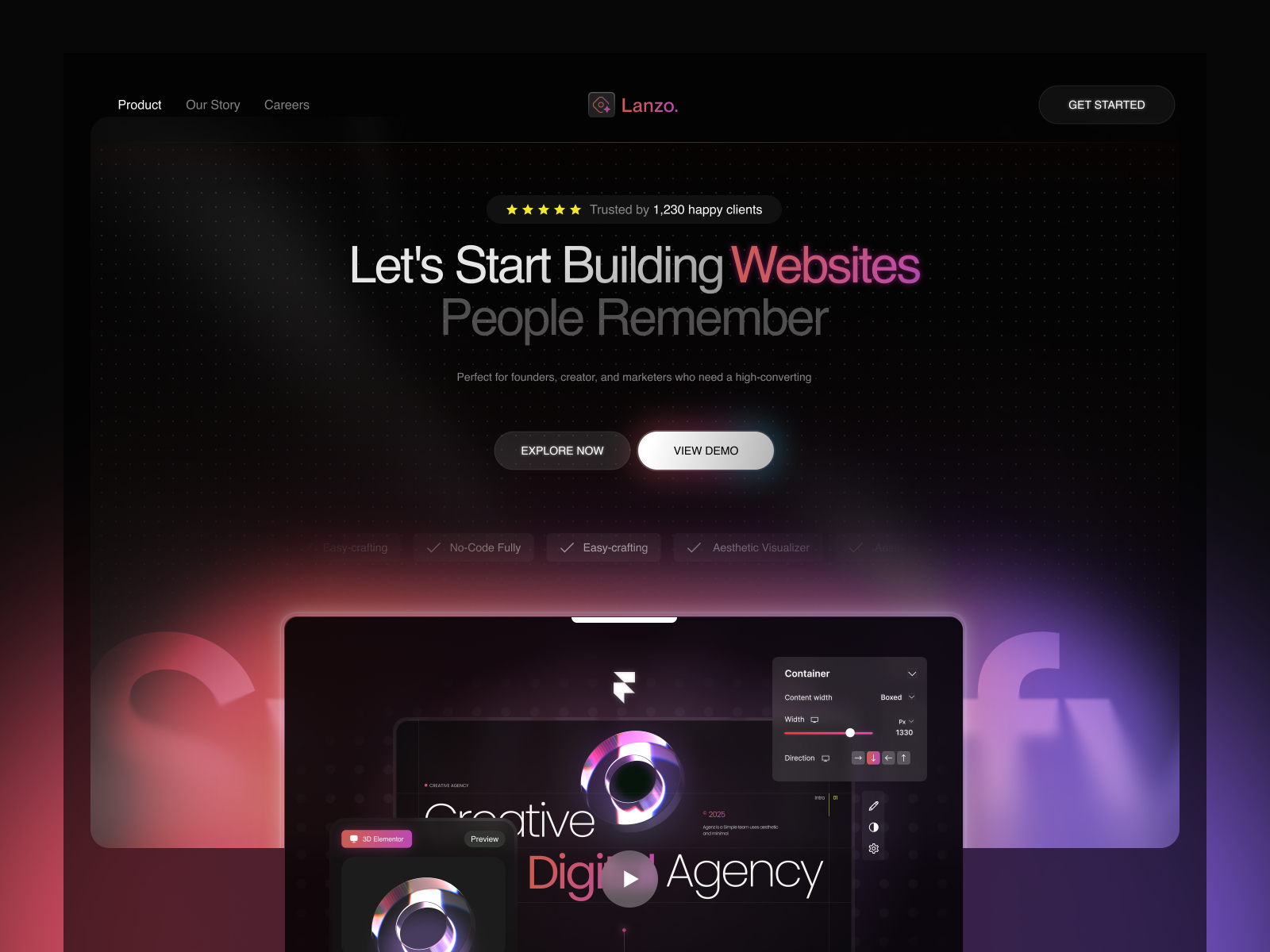 Lanzo: Free SaaS Website Template by NFrame — Framer Marketplace