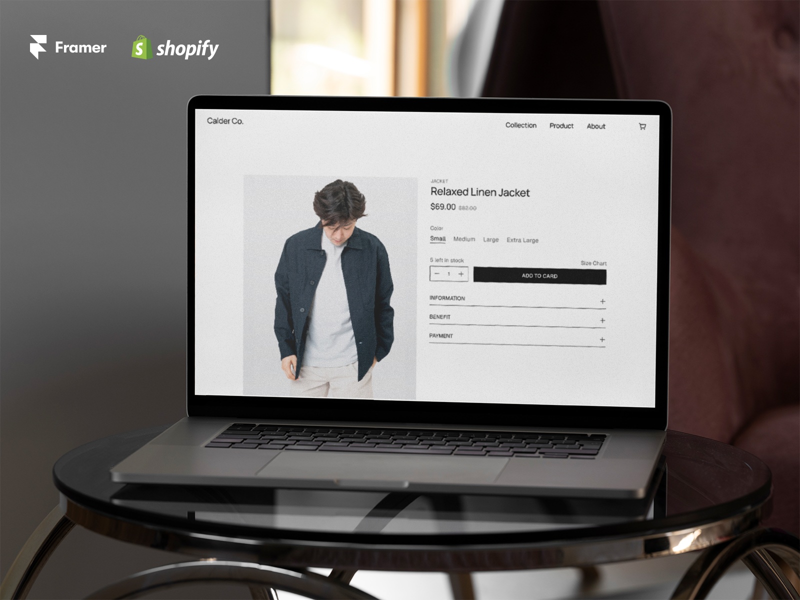 Calder Co.: Free Ecommerce Website Template by Mino Area — Framer ...