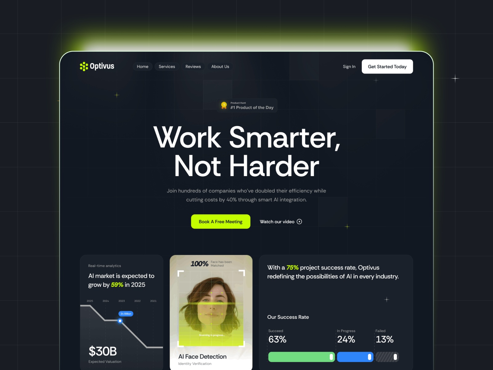 Optivus: Responsive AI Website Template by Framerbite — Framer Marketplace
