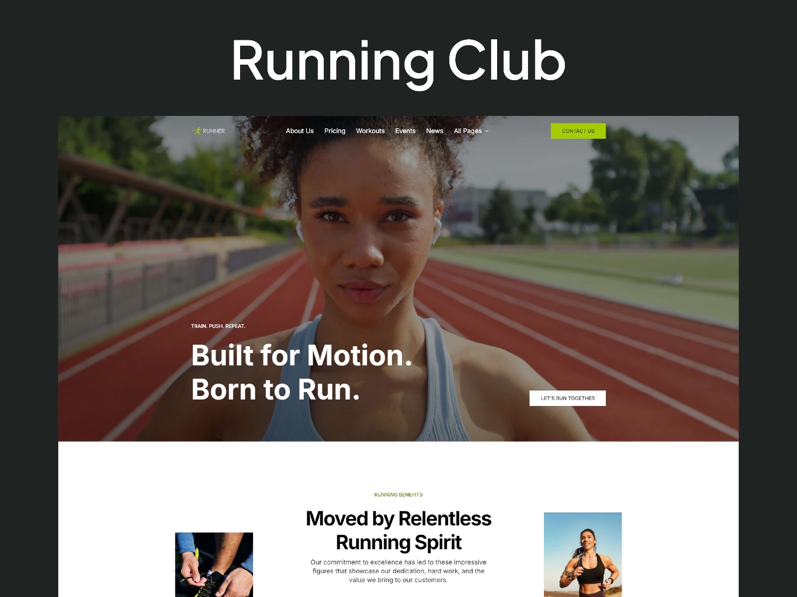 Runner: Responsive Coaching Website Template by fourtwelve — Framer ...