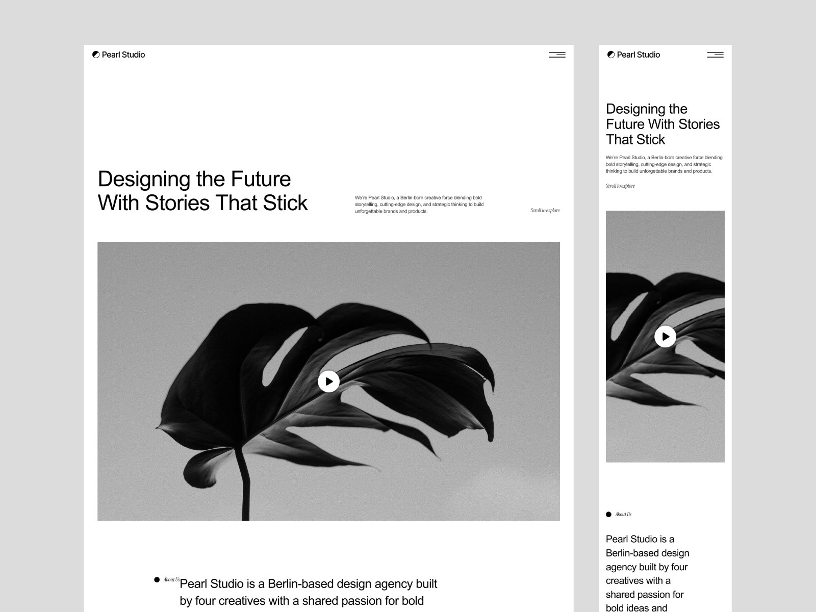 Pearl Studio: Responsive Portfolio Website Template by Forx Studio ...