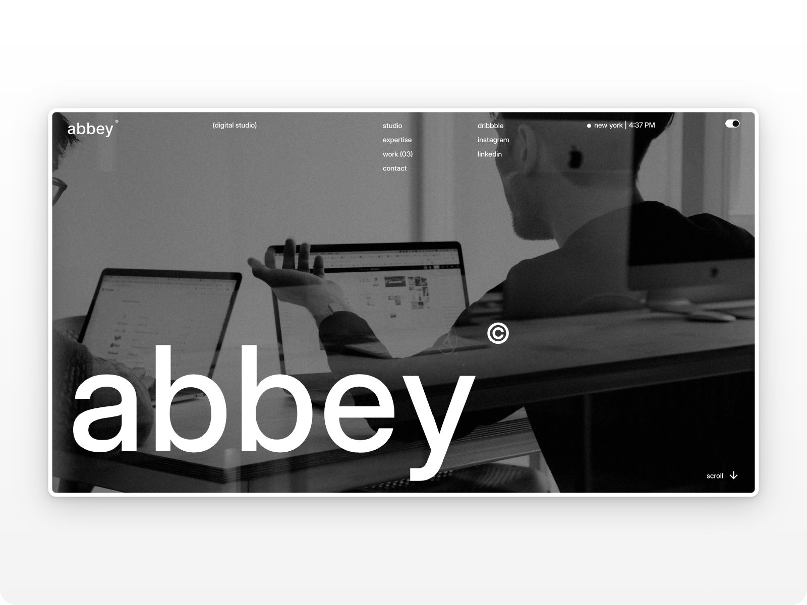 Abbey: Responsive Portfolio Website Template by StaticMotion — Framer Marketplace
