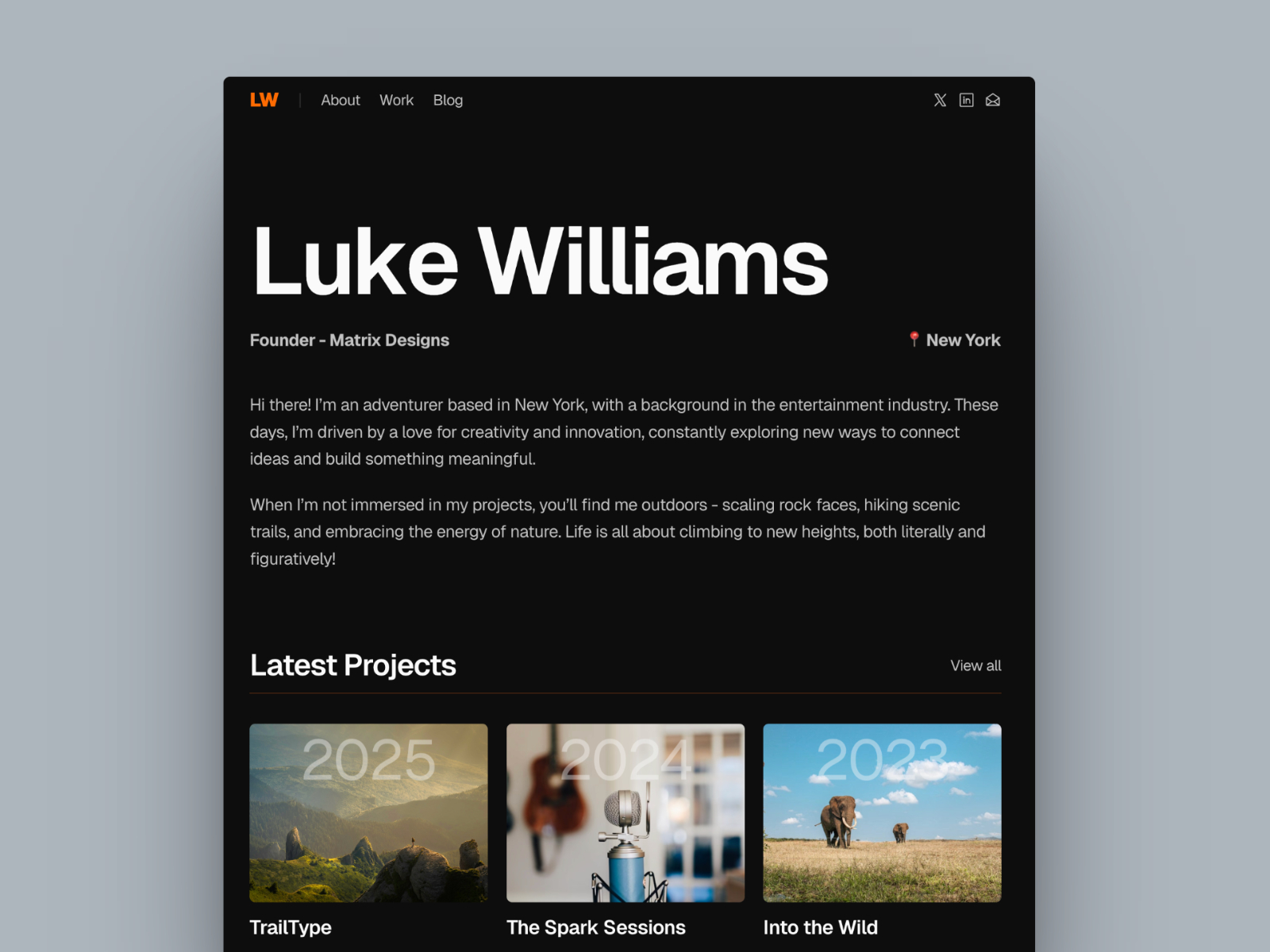 Prive: Free Personal Website Template by Charu Consul — Framer Marketplace