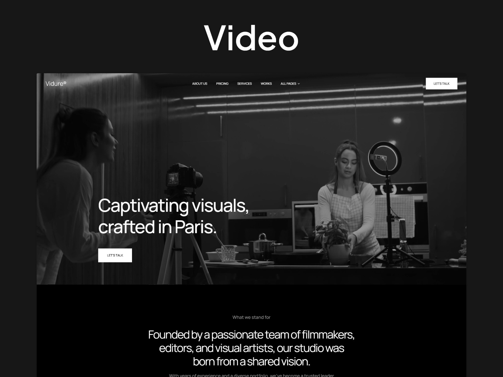 Vidure: Responsive Portfolio Website Template by fourtwelve — Framer ...