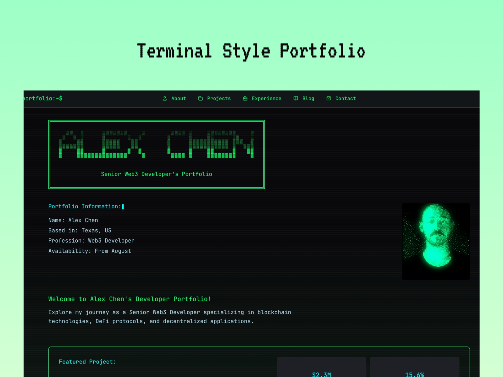 CLIfolio: Free Portfolio Website Template by Manish Pandey — Framer ...