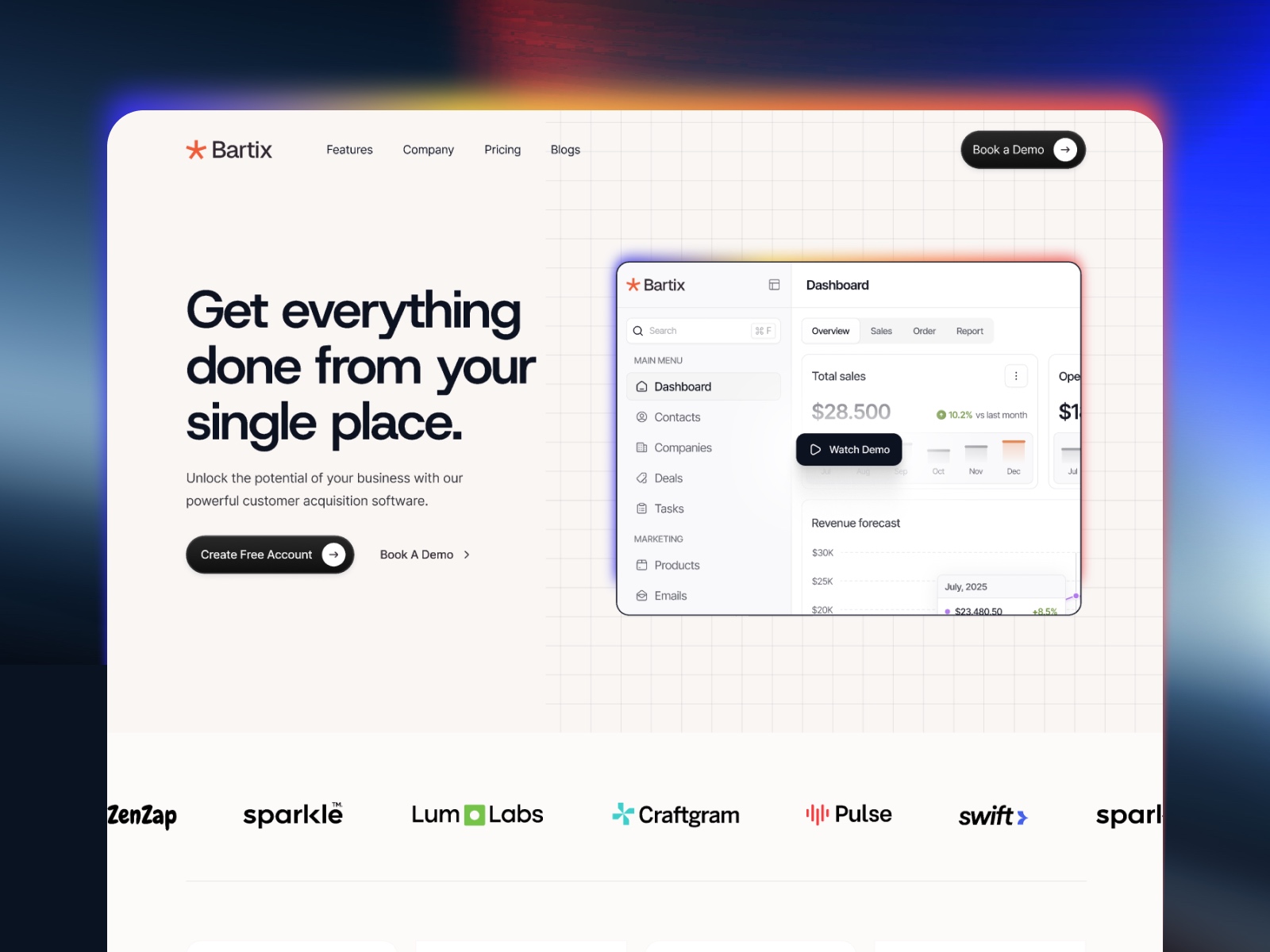 Bartix: Responsive SaaS Website Template by Framerbite — Framer Marketplace