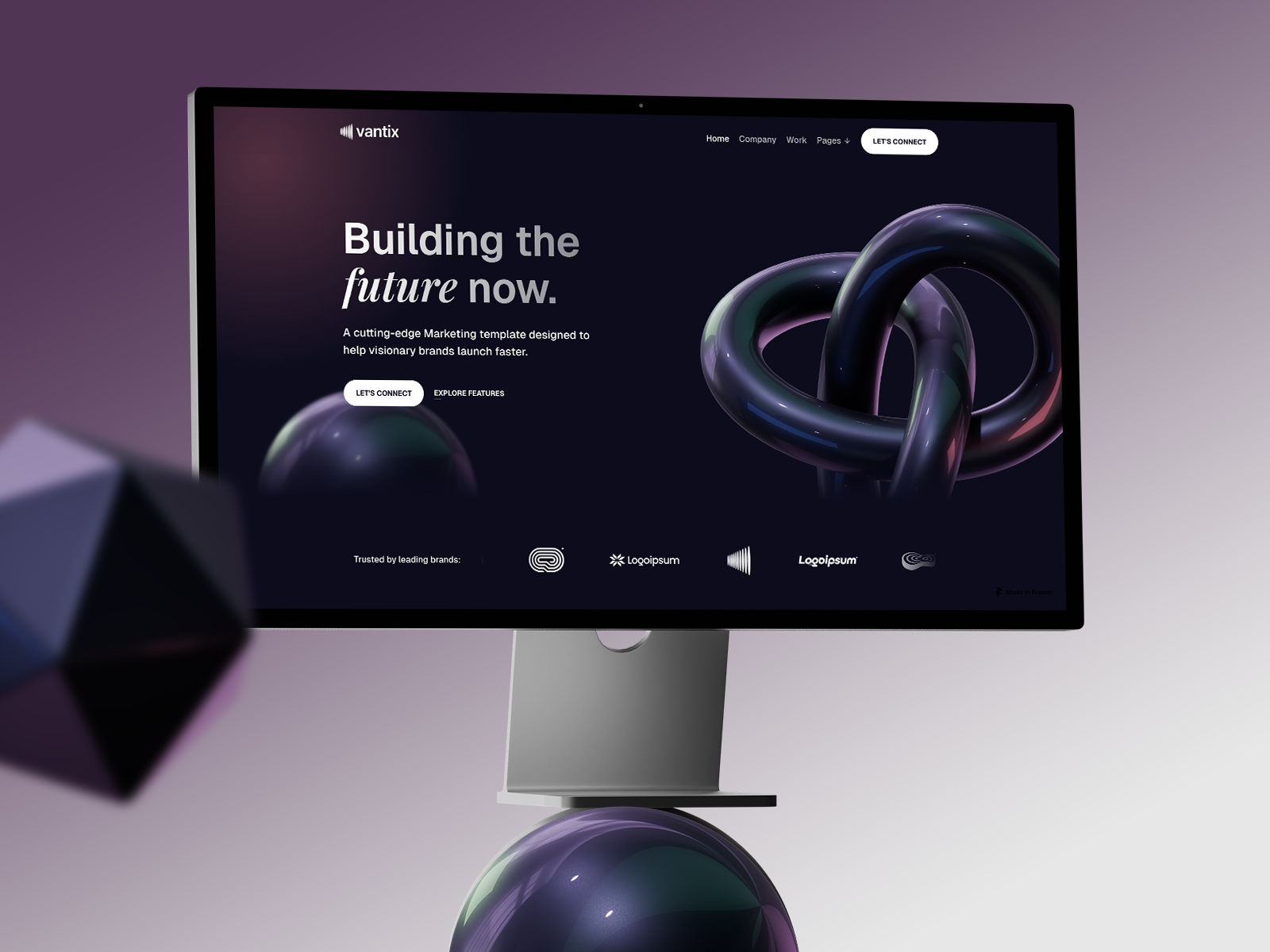 Vantix X: Free SaaS Website Template by Flowmance — Framer Marketplace