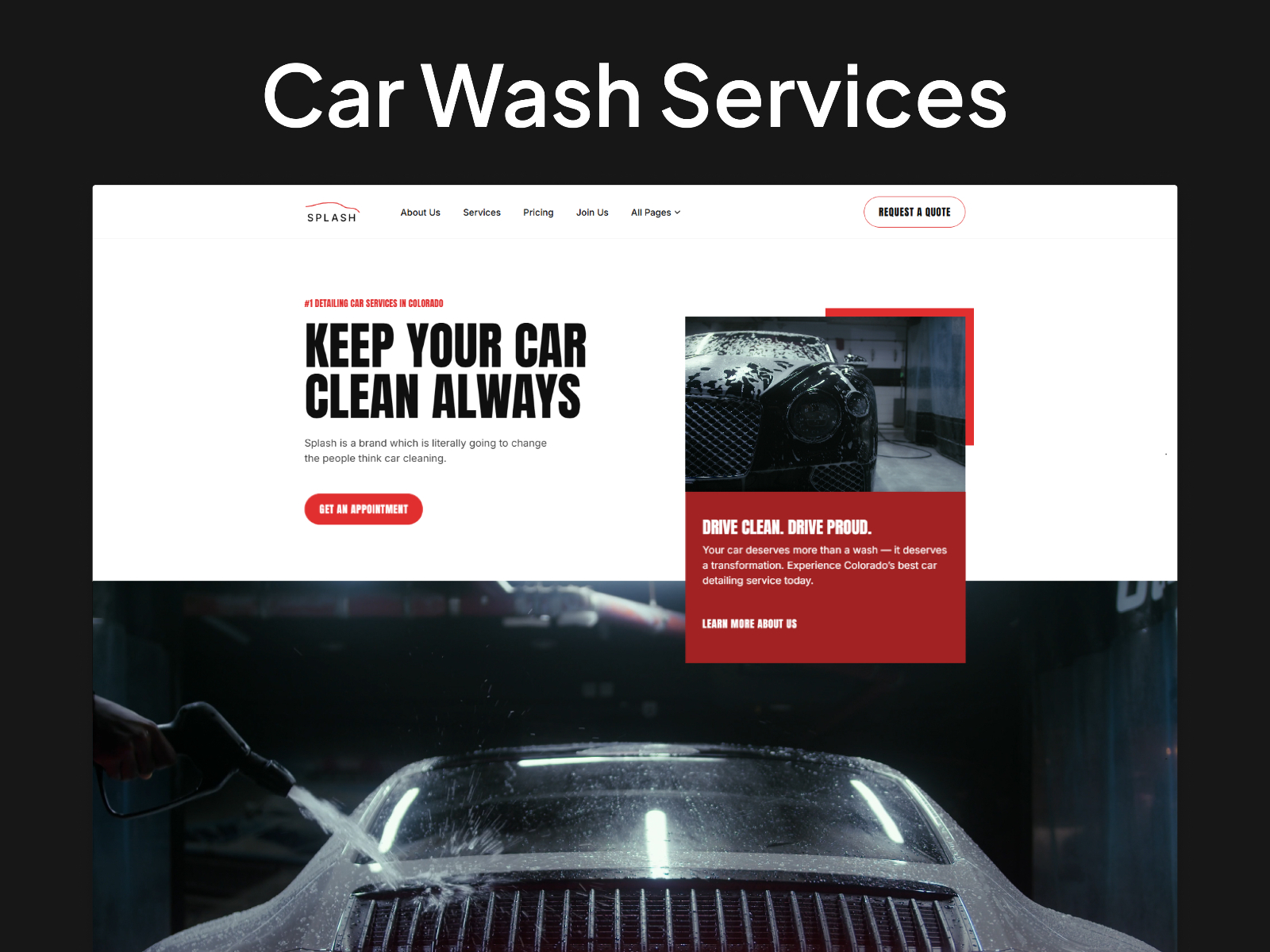 Splash: Responsive Car & Auto Website Template by fourtwelve — Framer ...