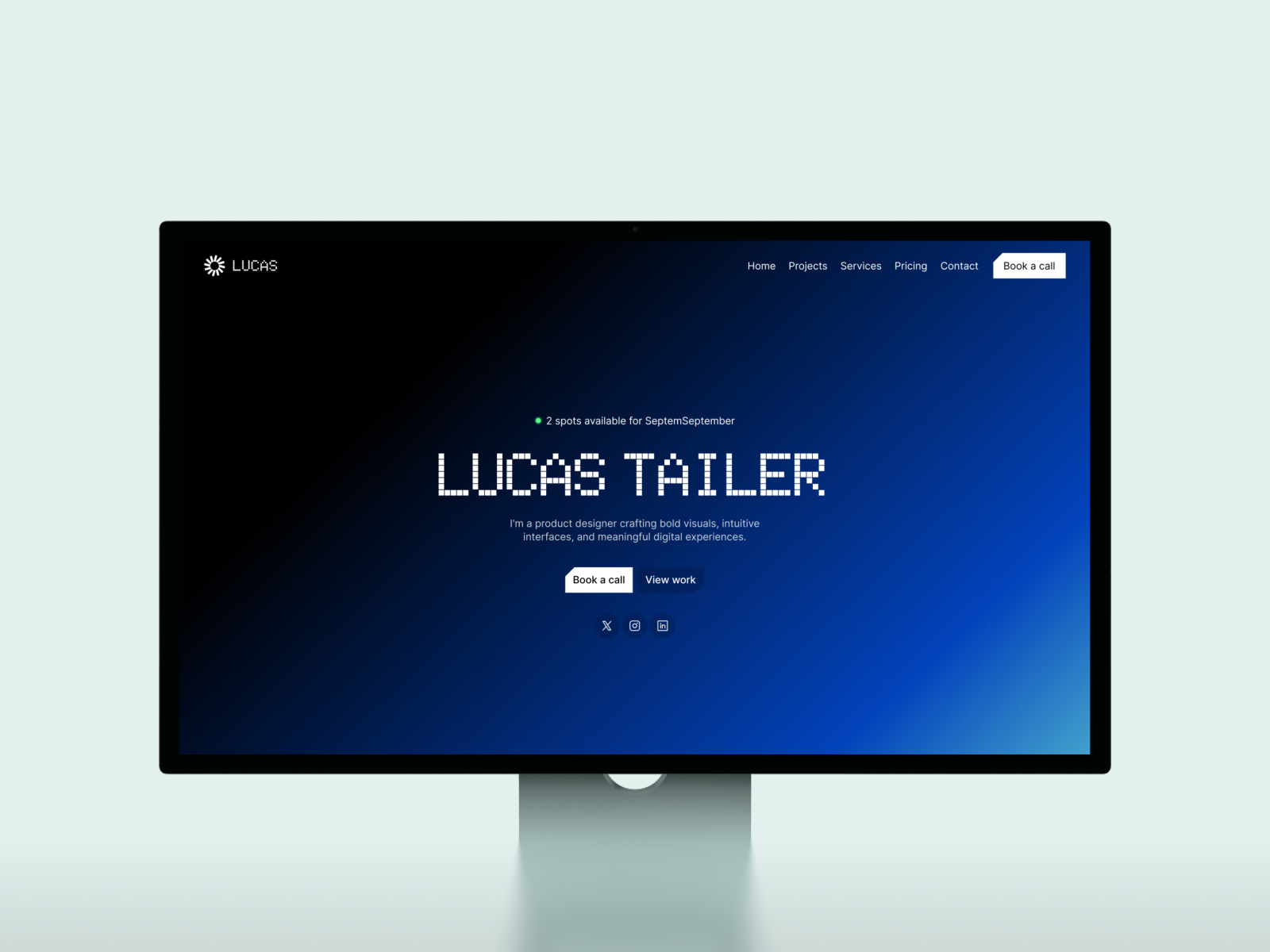 Lucas: Free Portfolio Website Template by Framence Studio — Framer ...
