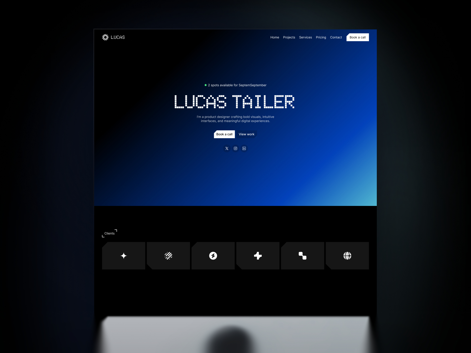 Lucas: Free Portfolio Website Template by Framence Studio — Framer Marketplace