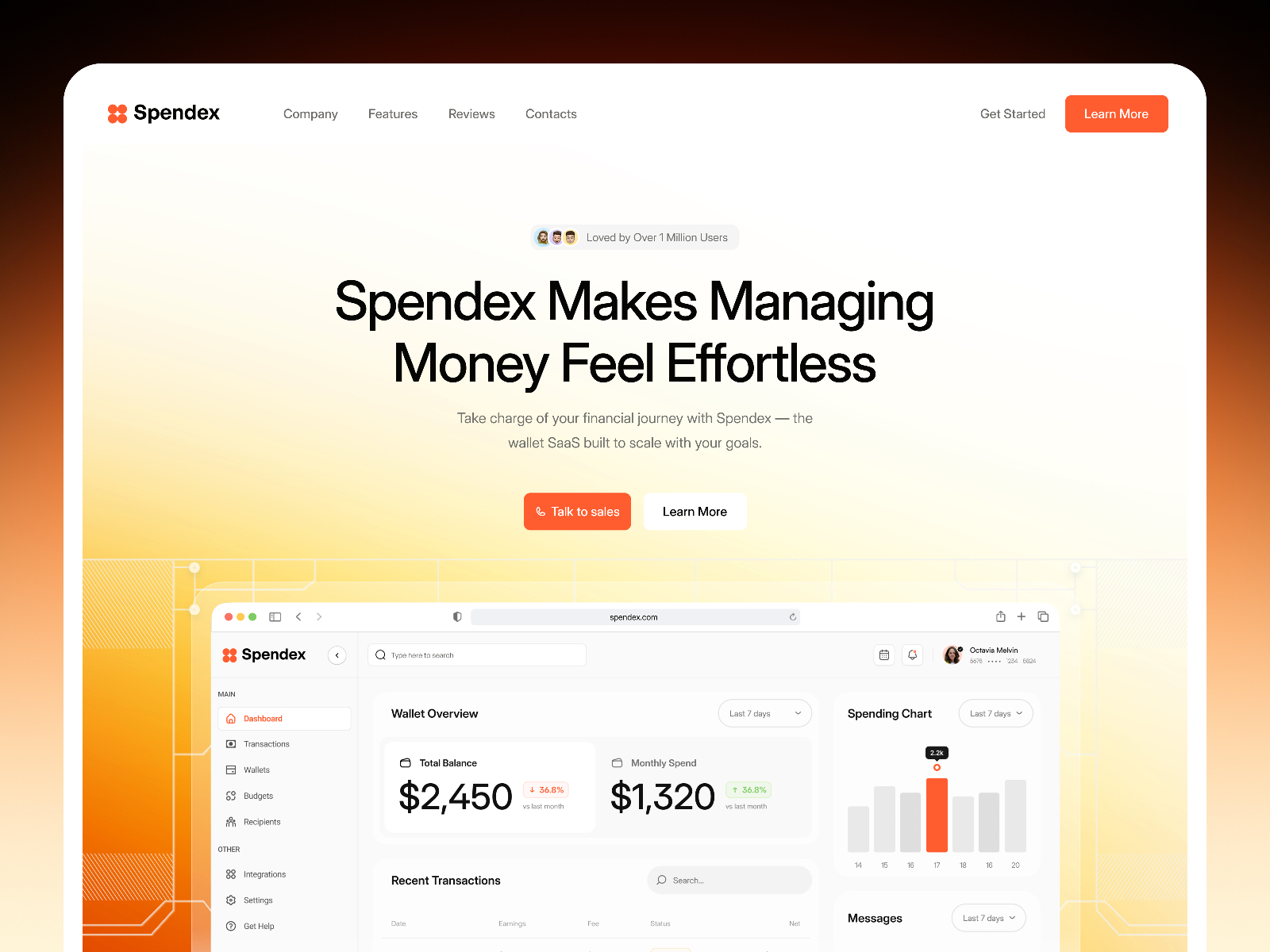 Spendex: Free SaaS Website Template by Framerdot — Framer Marketplace