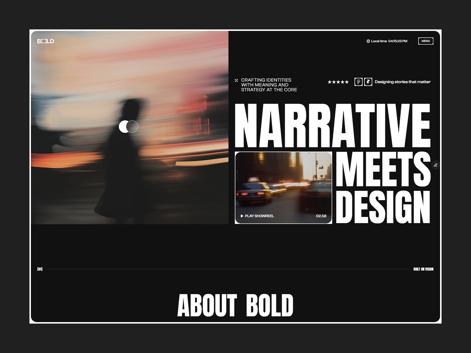 BOLD Studio: Free Portfolio Website Template by Salim from Webestica — Framer Marketplace