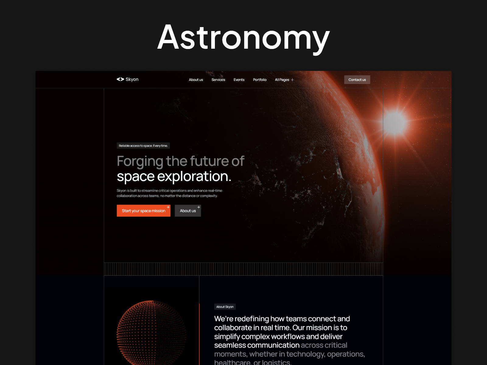 Skyon: Responsive Technology Website Template by fourtwelve — Framer ...