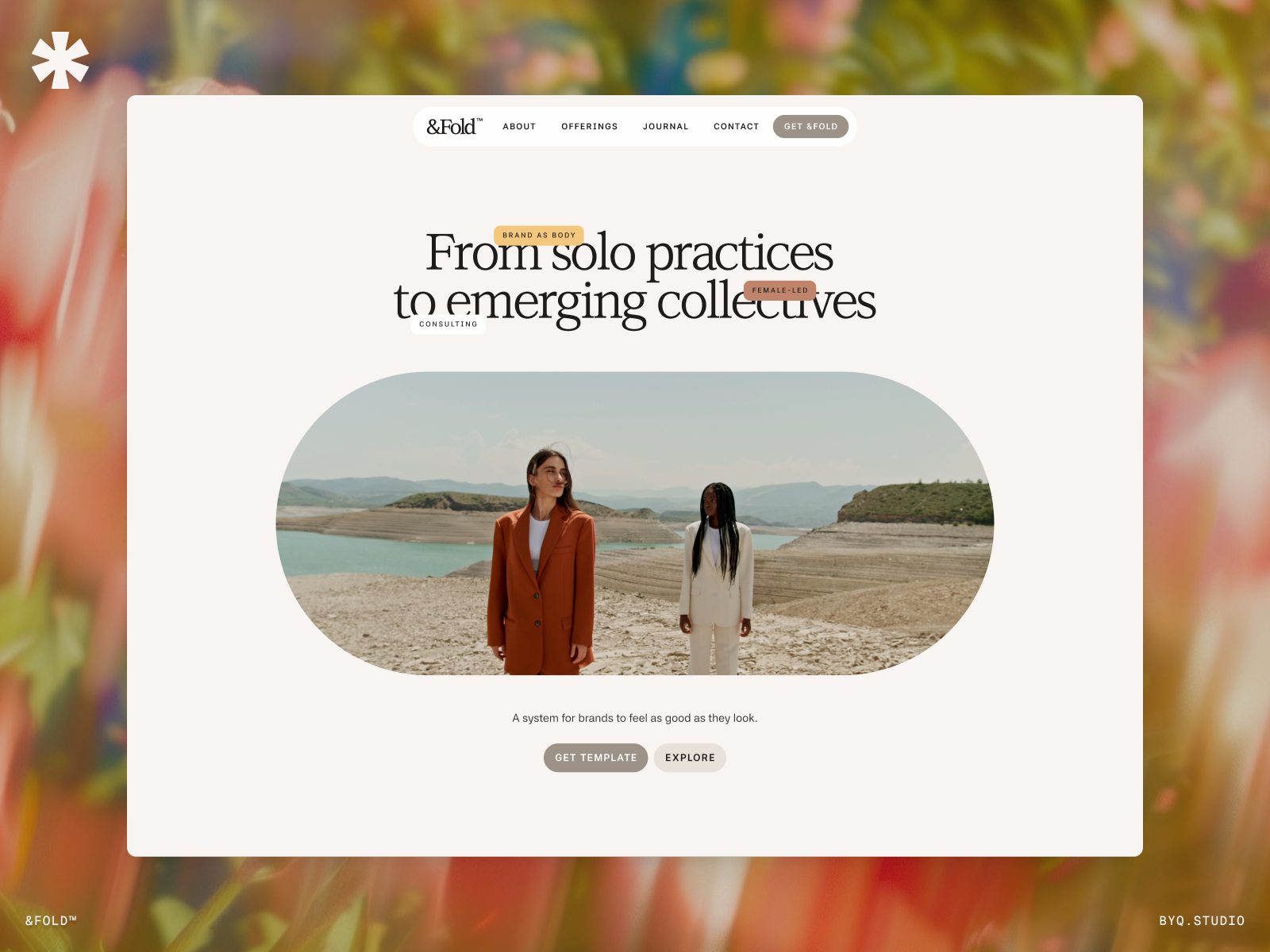&Fold™: Responsive Coaching Website Template by BYQ Studio — Framer ...