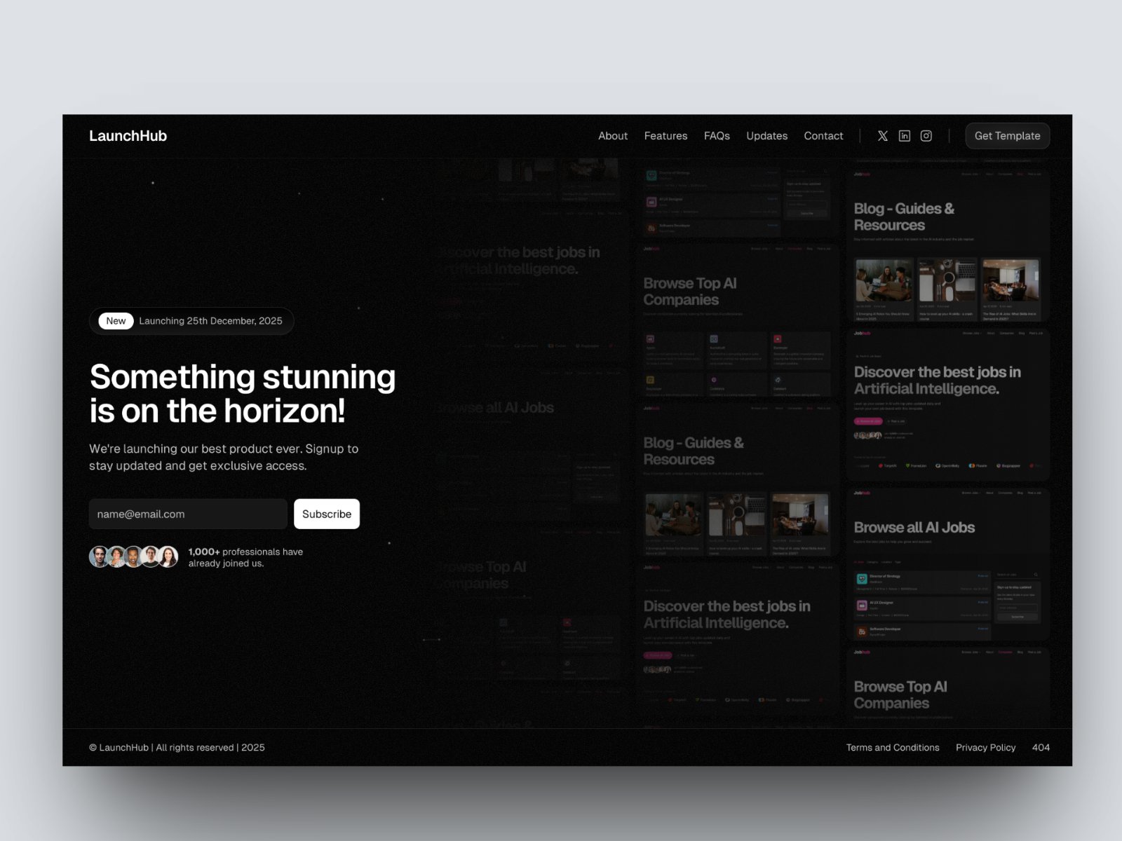 LaunchHub: Free Landing Page Website Template by Charu Consul — Framer Marketplace