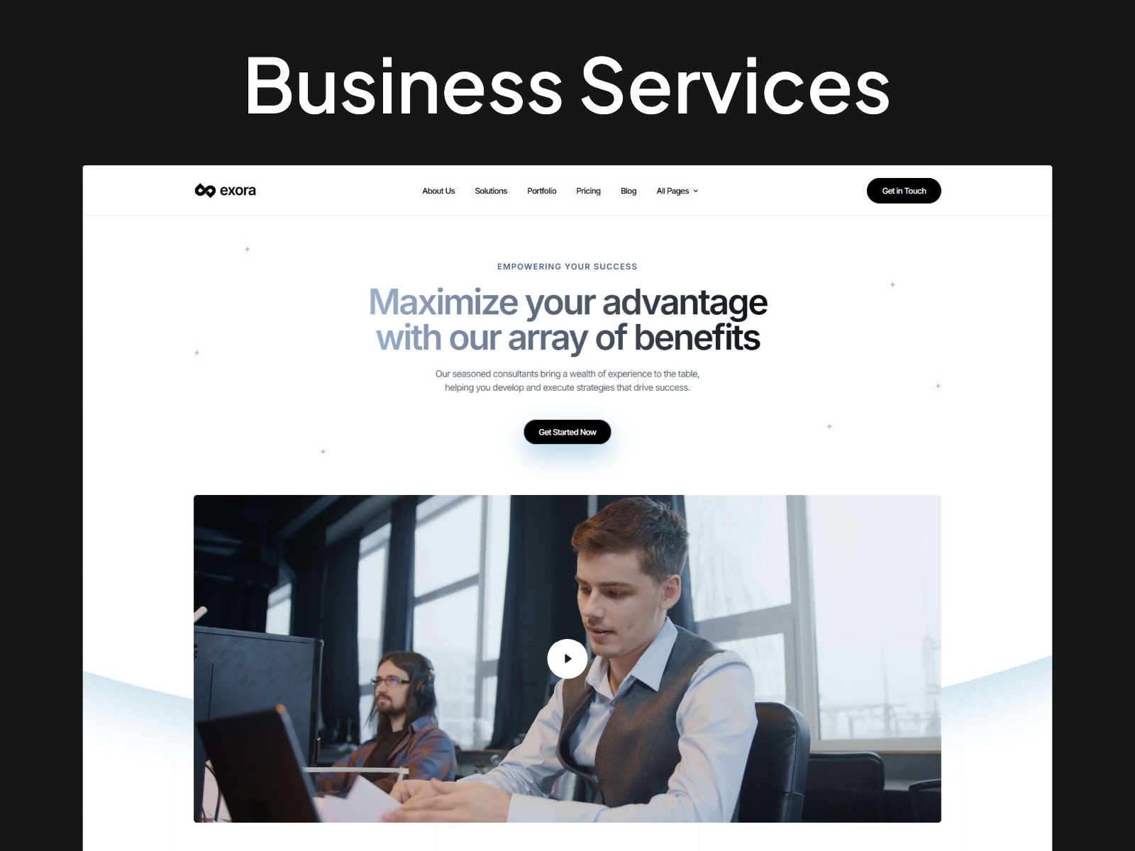 Exora: Responsive Accounting Website Template by fourtwelve — Framer ...