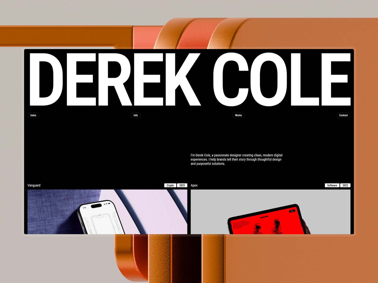 Cole: Free Personal Website Template by Muhammed Irshad — Framer ...