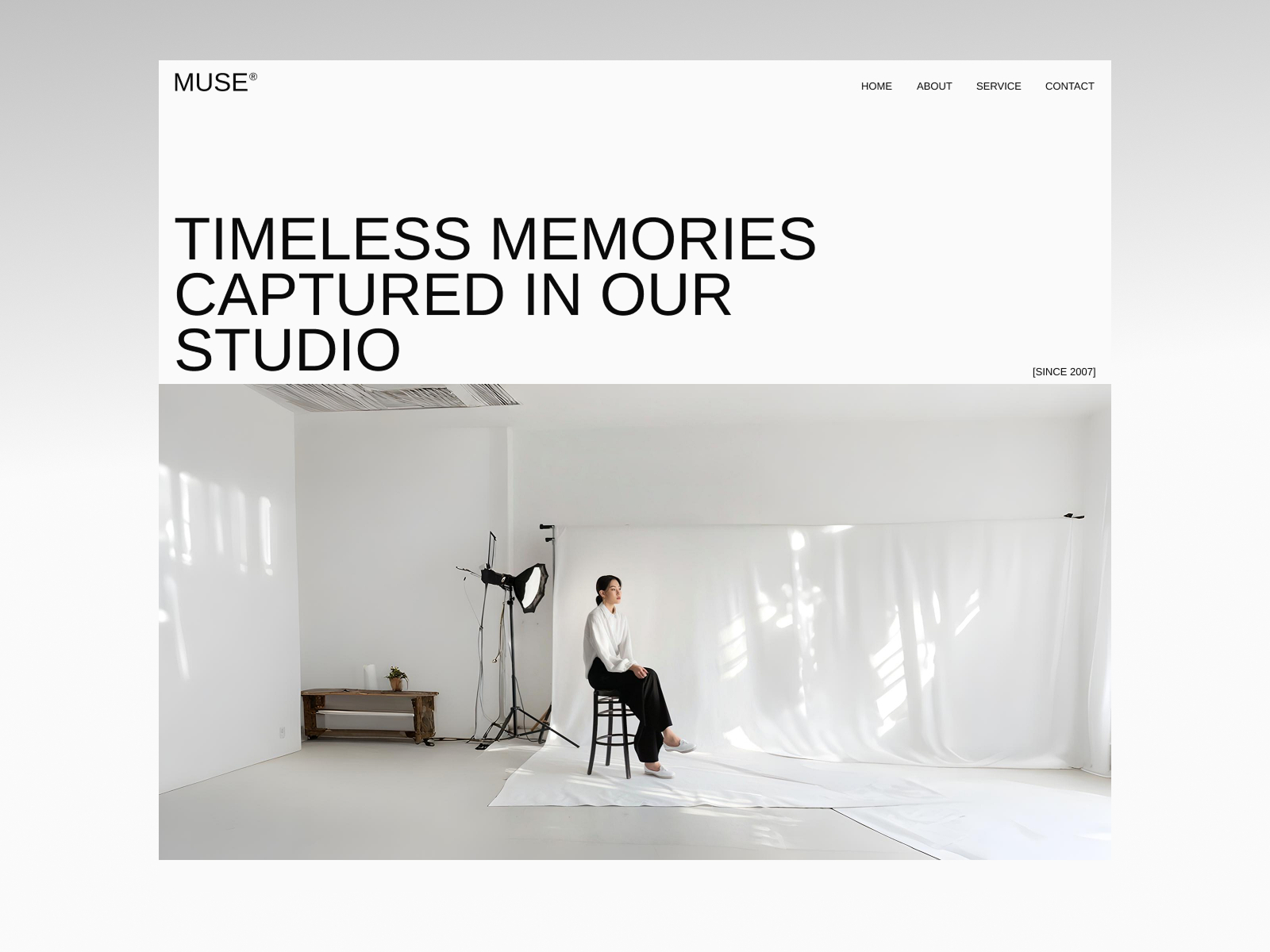MUSE STUDIO: Free Photography Website Template by DOT — Framer Marketplace