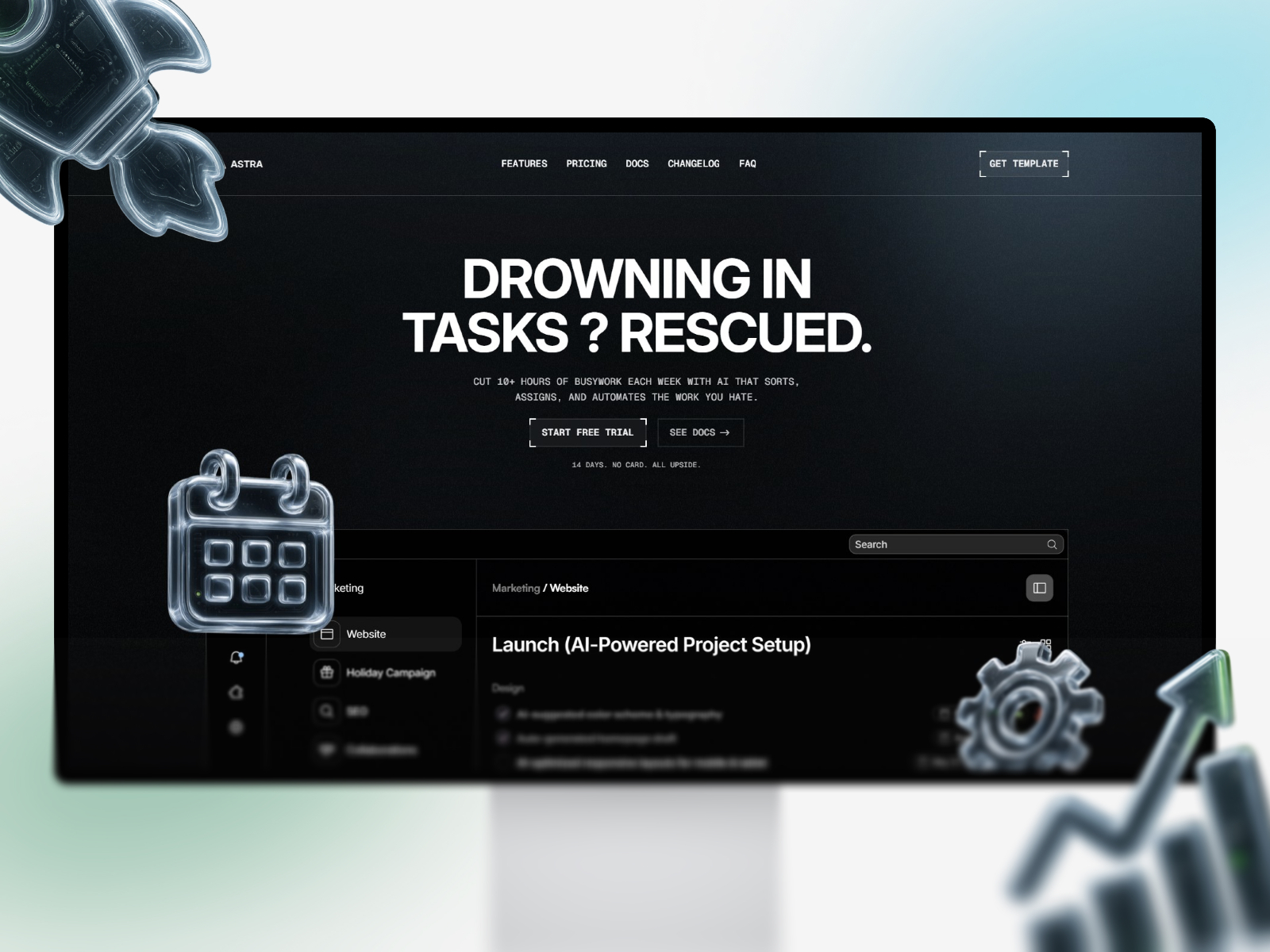AstraForge: Free SaaS Website Template by Svaco — Framer Marketplace