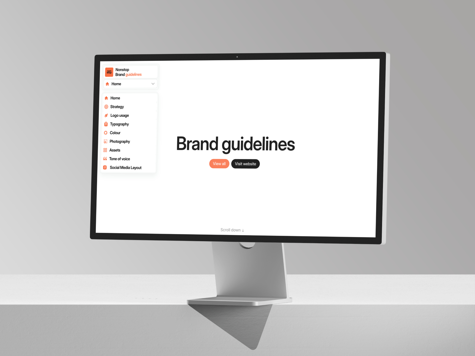 NONSTOP: Responsive Brand Guidelines Website Template by Jacob ...
