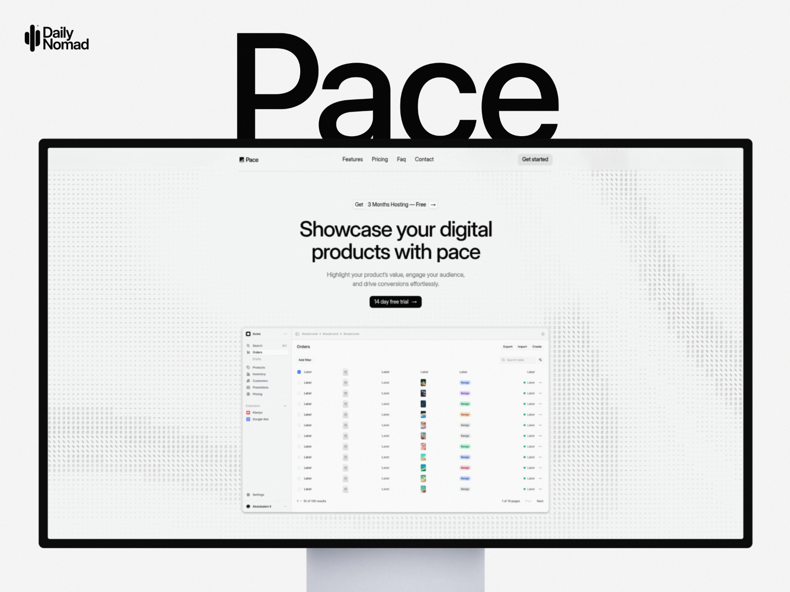 Pace: Free SaaS Website Template by Abdulsalam — Framer Marketplace