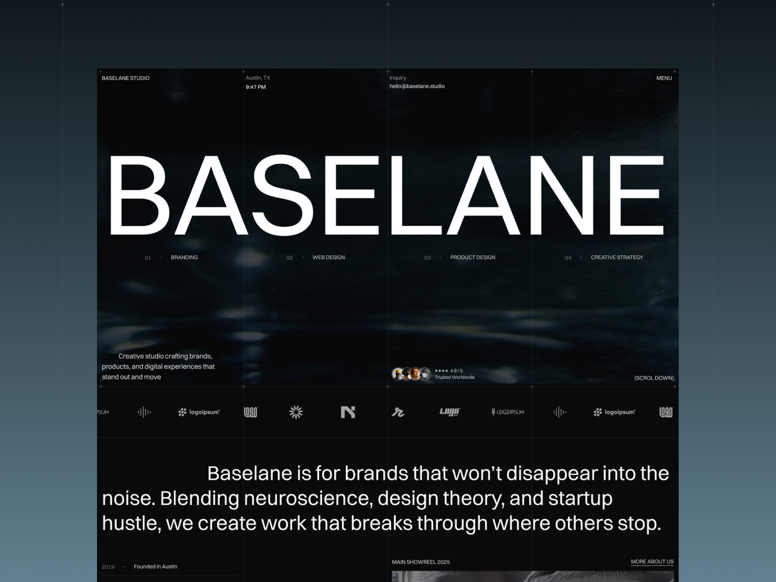BASELANE: Responsive Portfolio Website Template by Fahlevi — Framer Marketplace