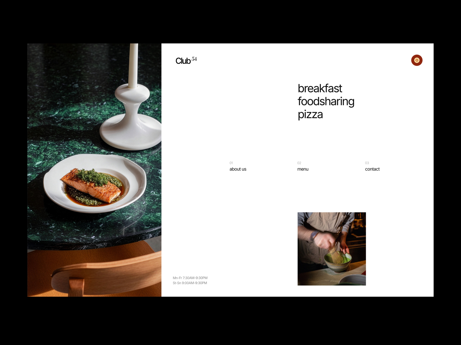 Club 54: Free Restaurant Website Template by Michał Kielar — Framer ...